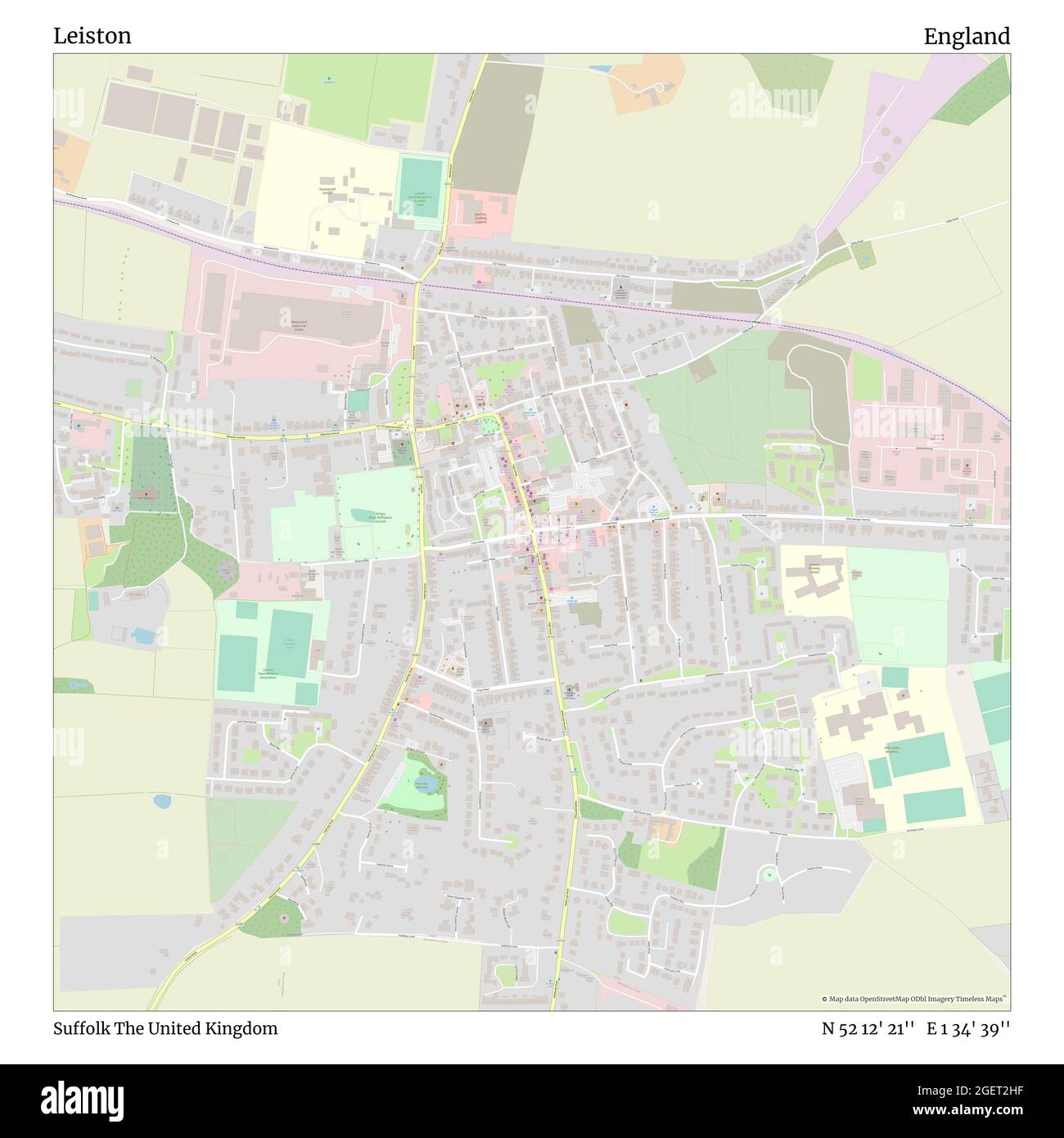 Leiston, Suffolk, Vereinigtes Königreich, England, N 52 12' 21'', E 1 ...