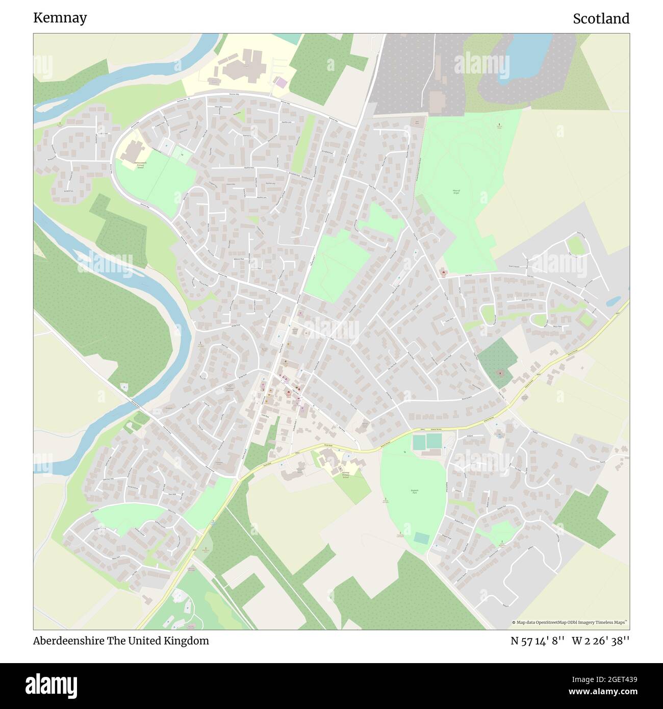 Kemnay, Aberdeenshire, Großbritannien, Schottland, N 57 14' 8'', W 2 26 ...