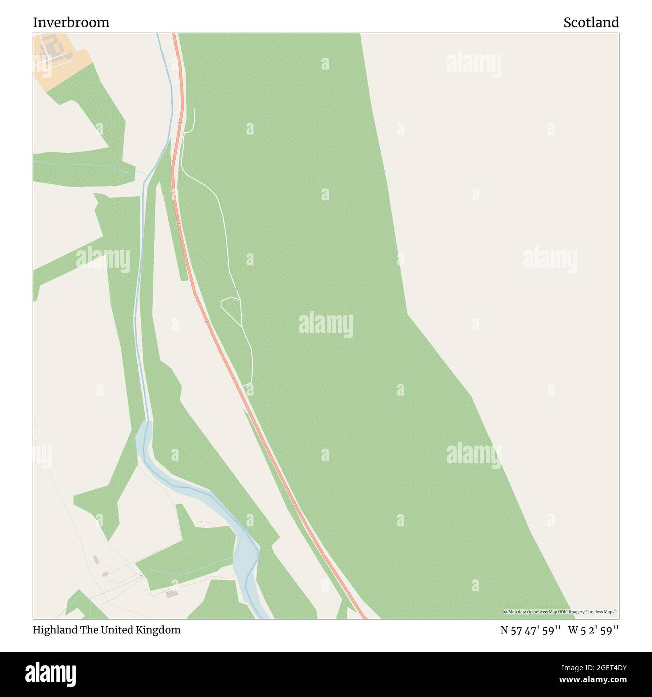 Inverbroom, Highland, Großbritannien, Schottland, N 57 47' 59'', W 5 2 ...