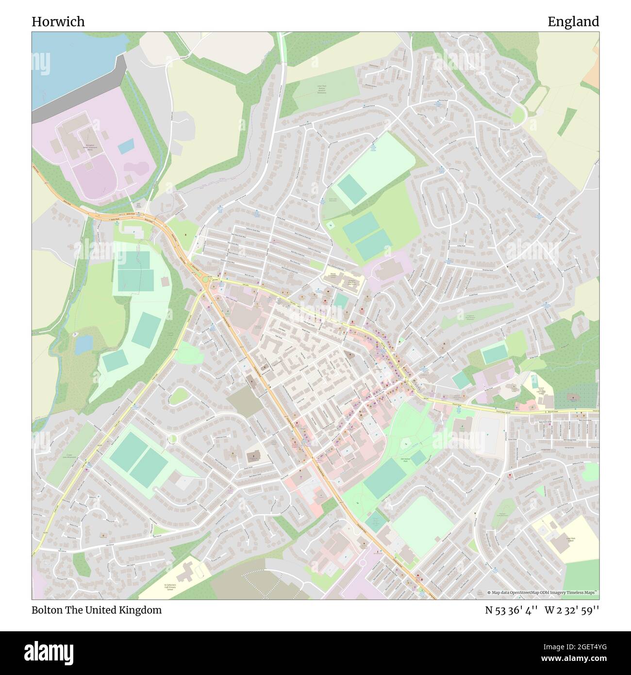 Horwich, Bolton, Vereinigtes Königreich, England, N 53 36' 4'', W 2 32 ...