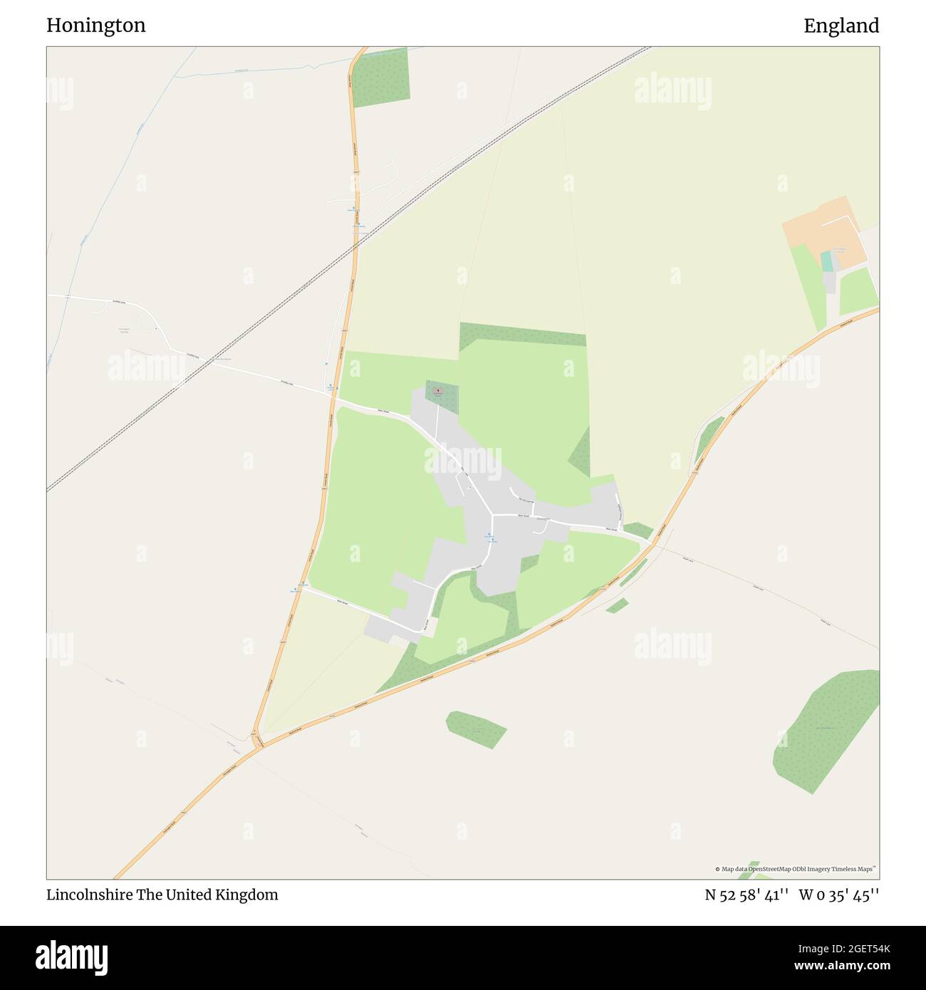 Honington, Lincolnshire, Großbritannien, England, N 52 58' 41'', W 0 35 ...