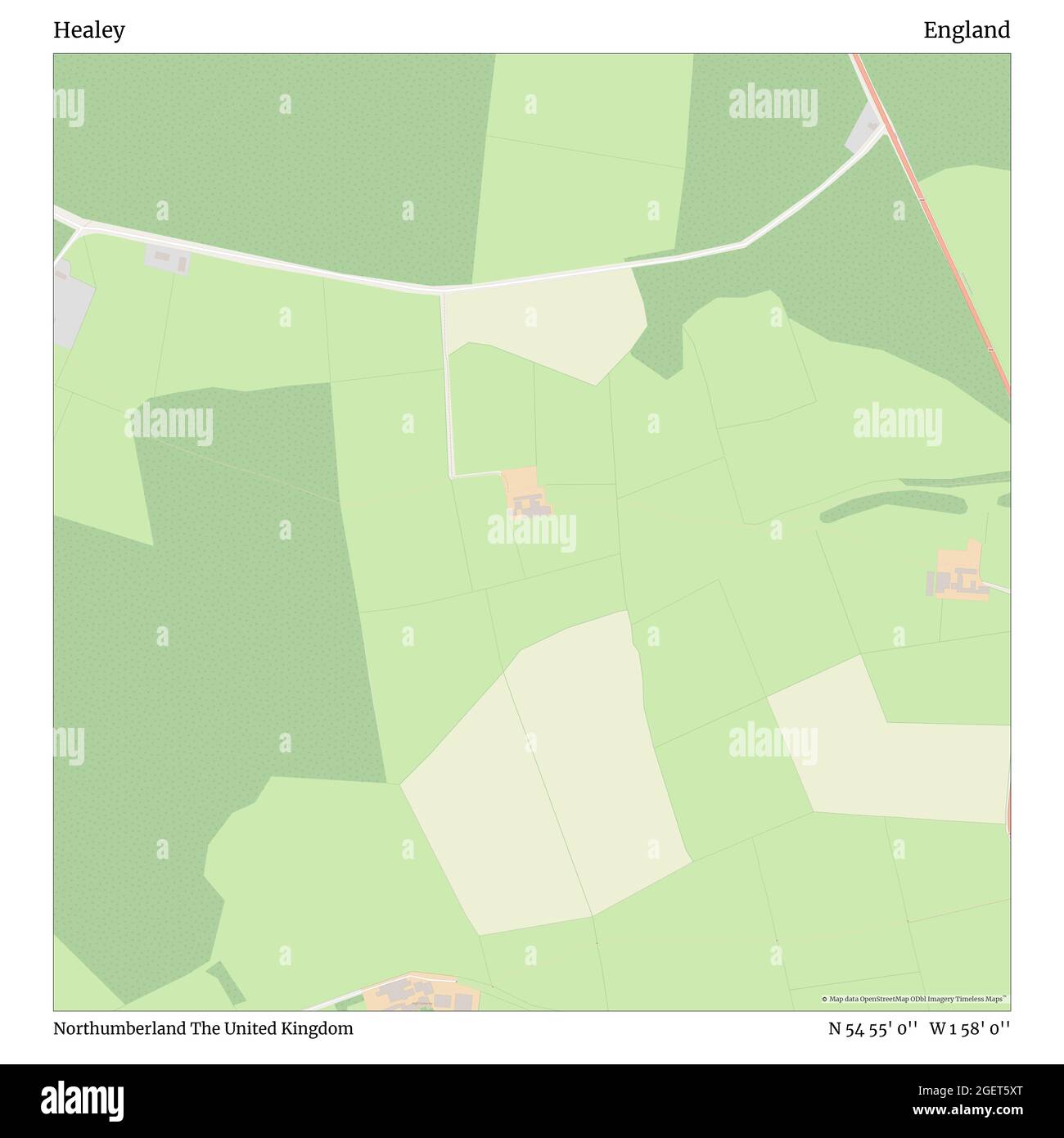 Healey, Northumberland, Großbritannien, England, N 54 55' 0'', W 1 58 ...