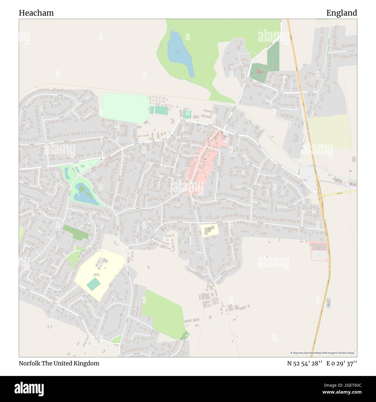 Heacham, Norfolk, Vereinigtes Königreich, England, N 52 54' 28'', E 0 ...