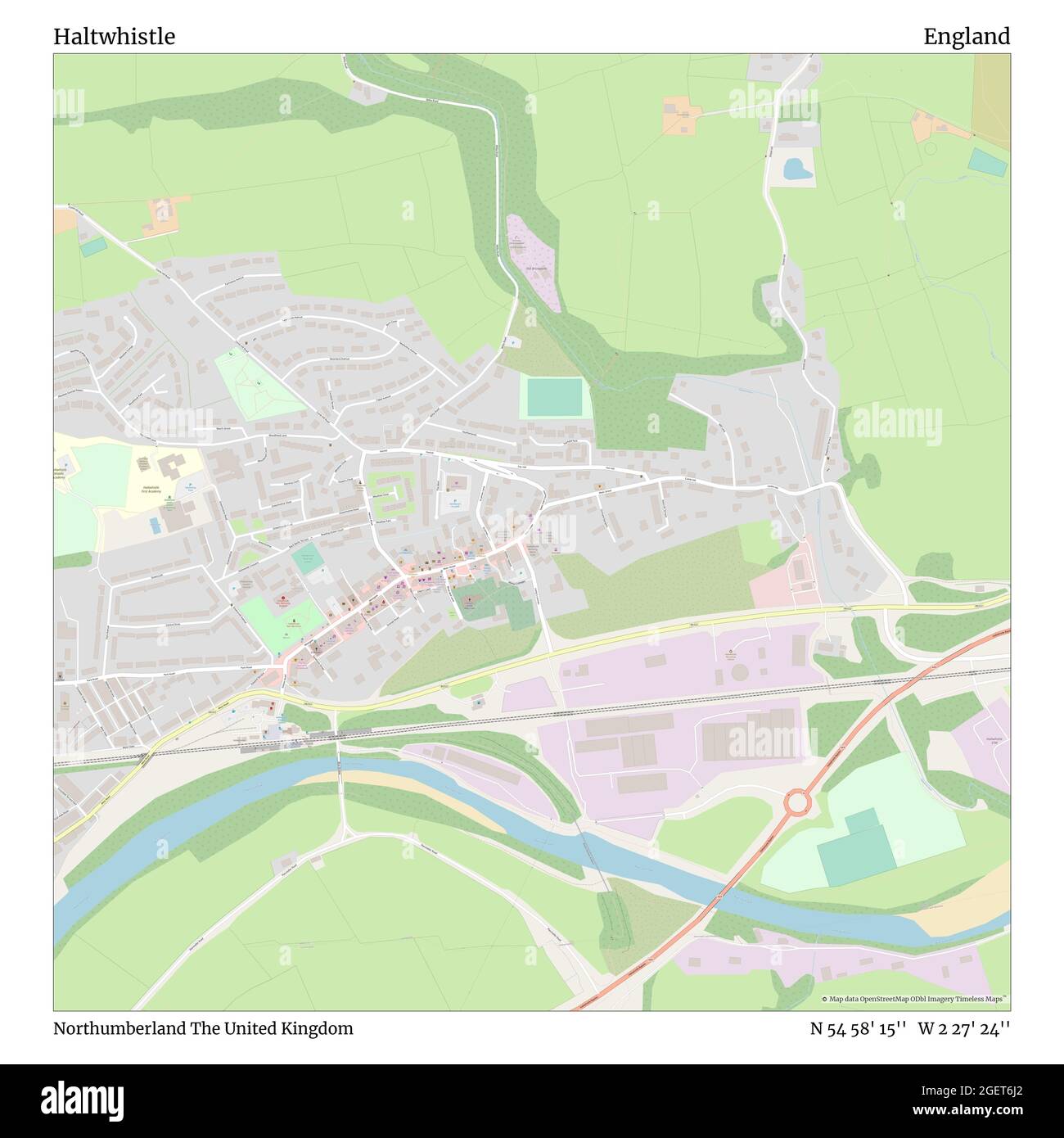 Haltwhistle, Northumberland, Großbritannien, England, N 54 58' 15'', W ...