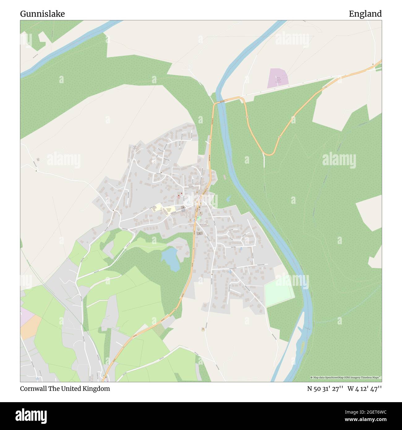 Gunnislake, Cornwall, Großbritannien, England, N 50 31' 27'', W 4 12 ...