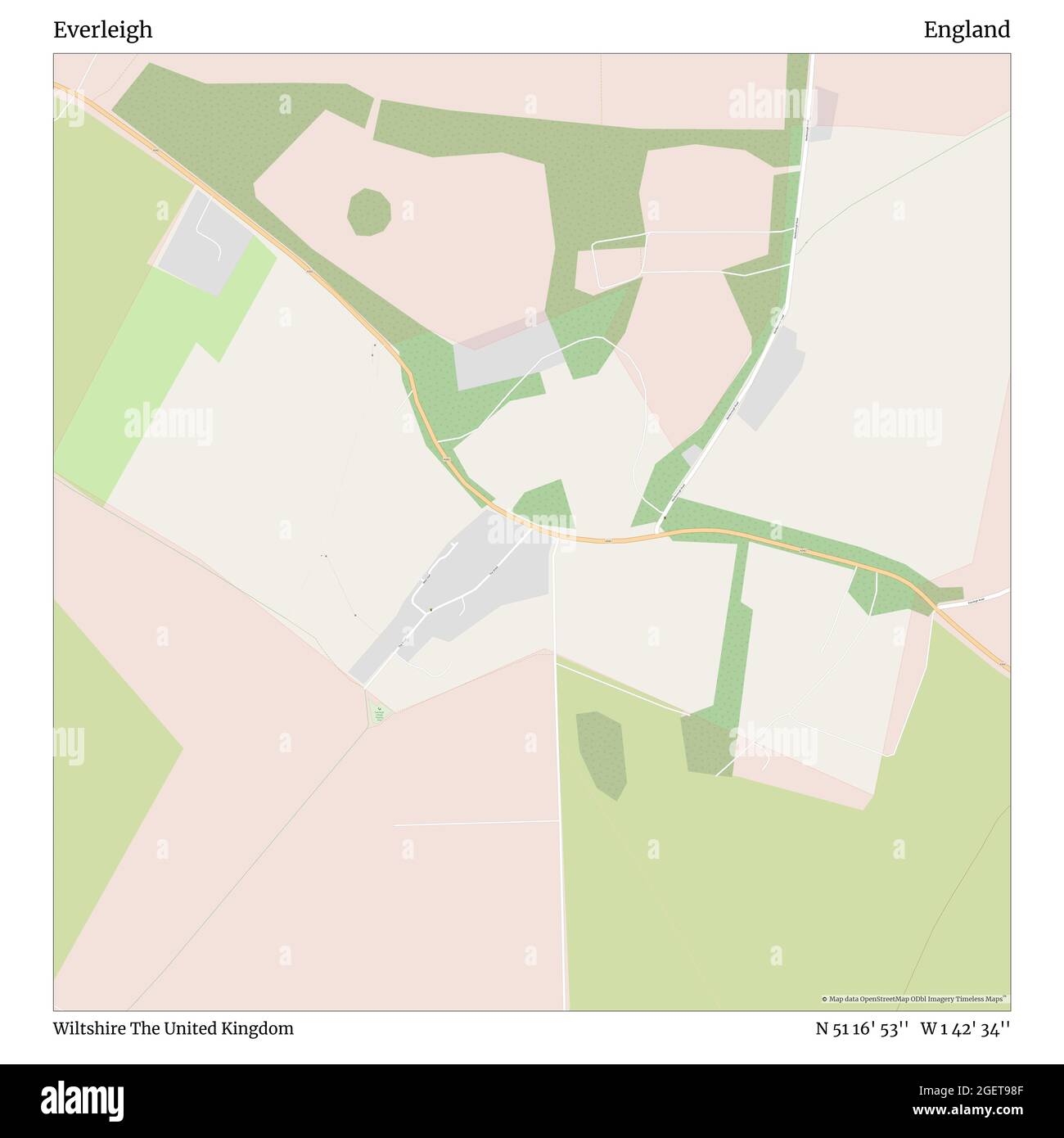 Everleigh, Wiltshire, Großbritannien, England, N 51 16' 53'', W 1 42 ...