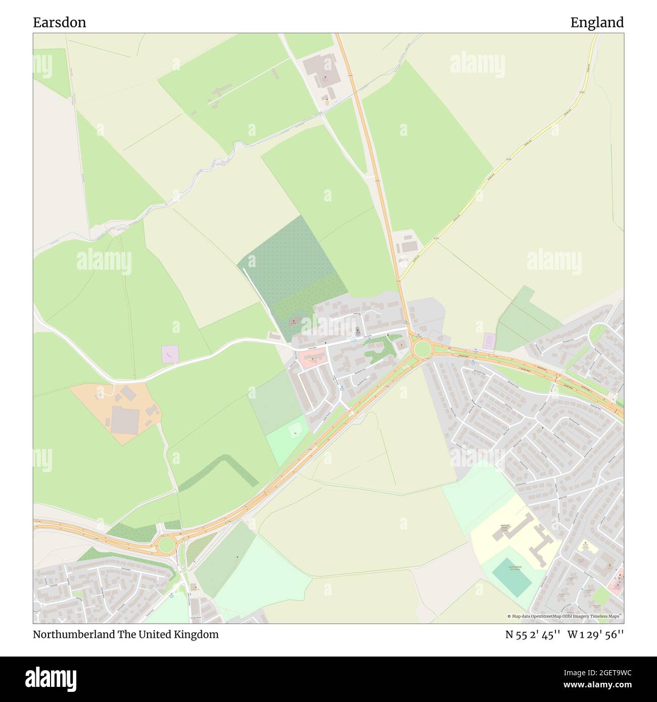 Earsdon, Northumberland, Vereinigtes Königreich, England, N 55 2' 45 ...