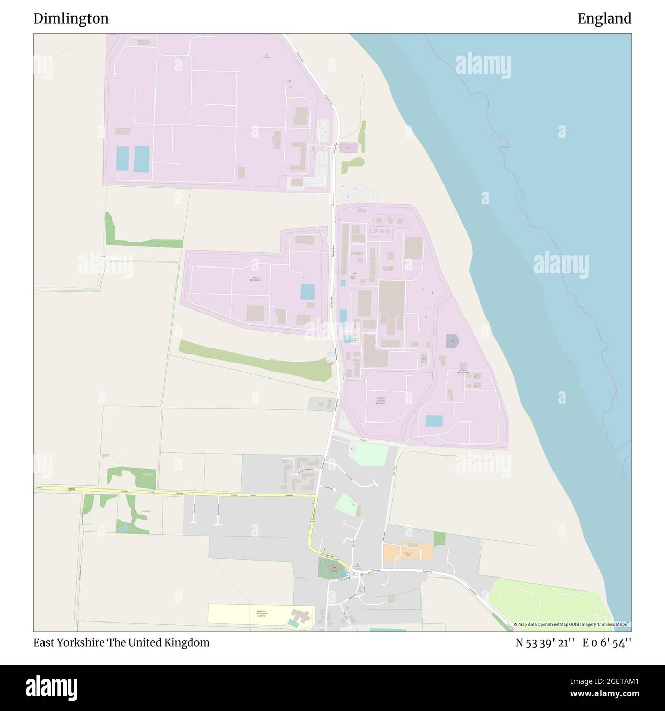 Dimlington, East Yorkshire, Großbritannien, England, N 53 39' 21'', E 0 ...
