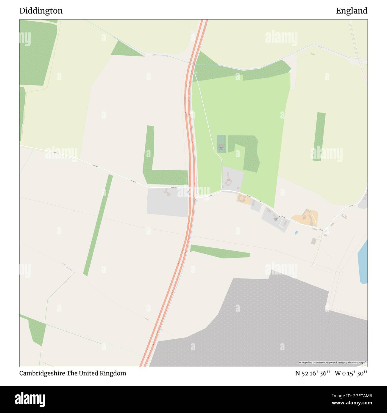 Diddington, Cambridgeshire, Großbritannien, England, N 52 16' 36'', W 0 ...