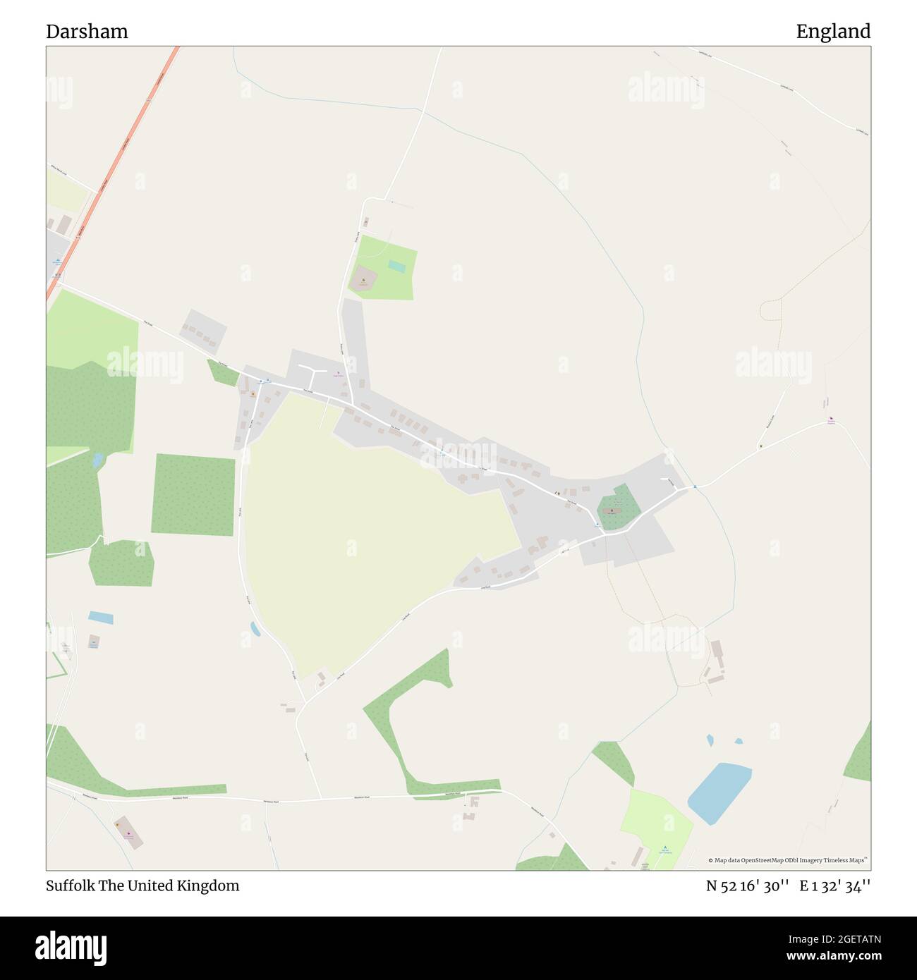 Darsham, Suffolk, Vereinigtes Königreich, England, N 52 16' 30'', E 1 ...