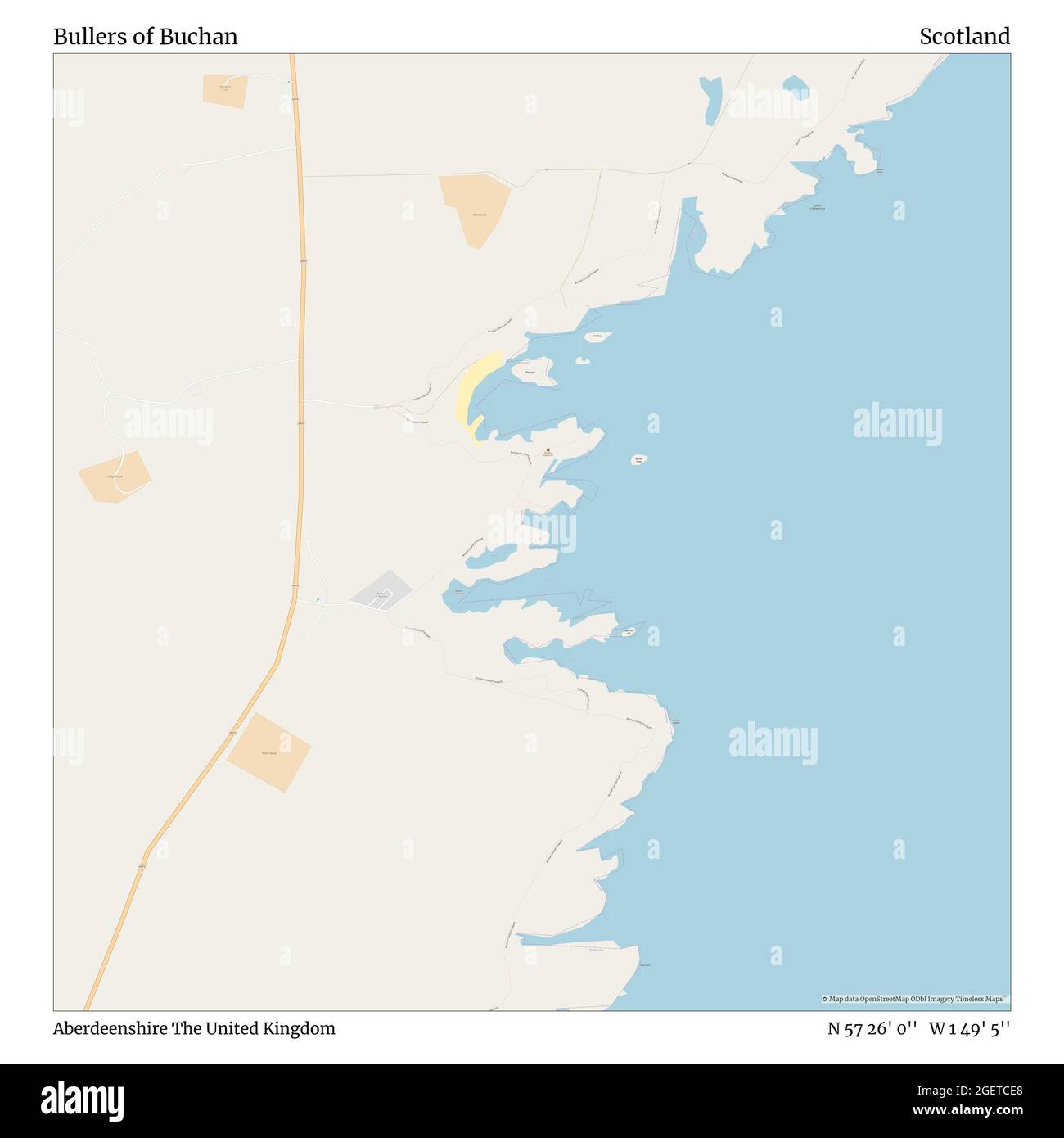 Bullers of Buchan, Aberdeenshire, Großbritannien, Schottland, N 57 26 ...
