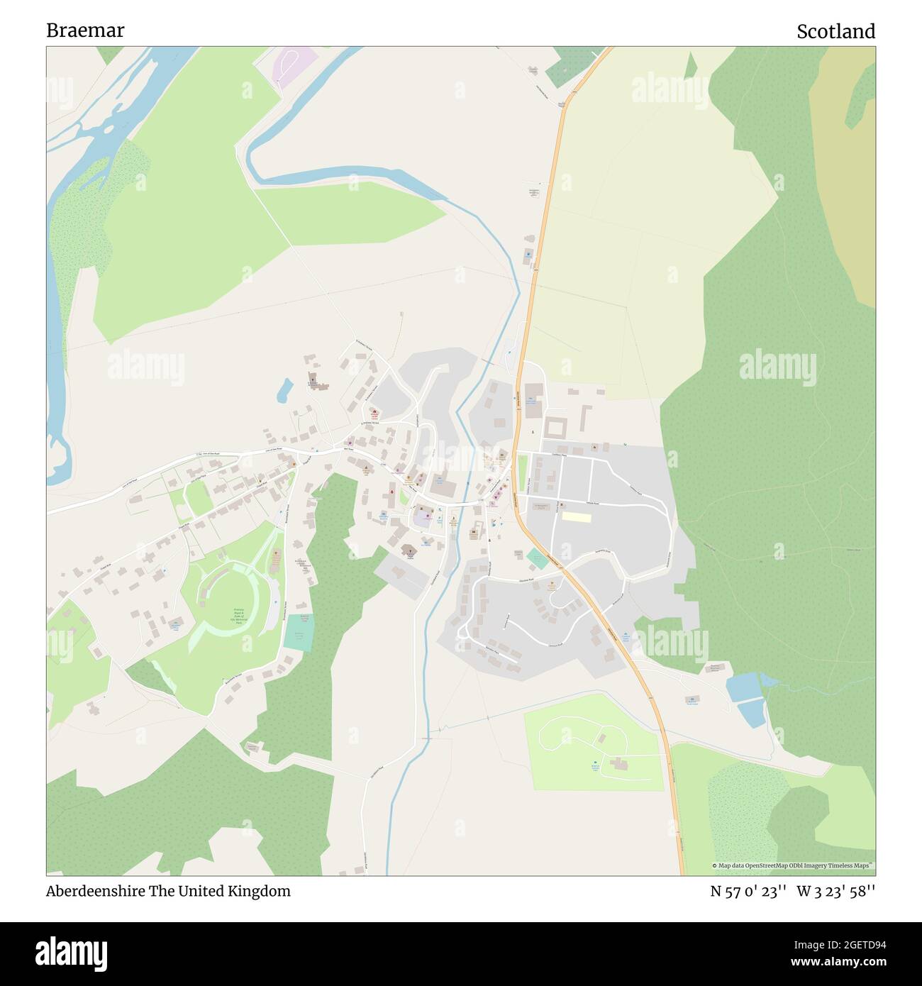 Braemar, Aberdeenshire, Großbritannien, Schottland, N 57 0' 23'', W 3 ...