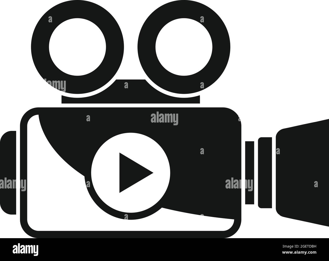 Filmkamera Symbol einfacher Vektor. Filmprojektor Stock-Vektorgrafik ...