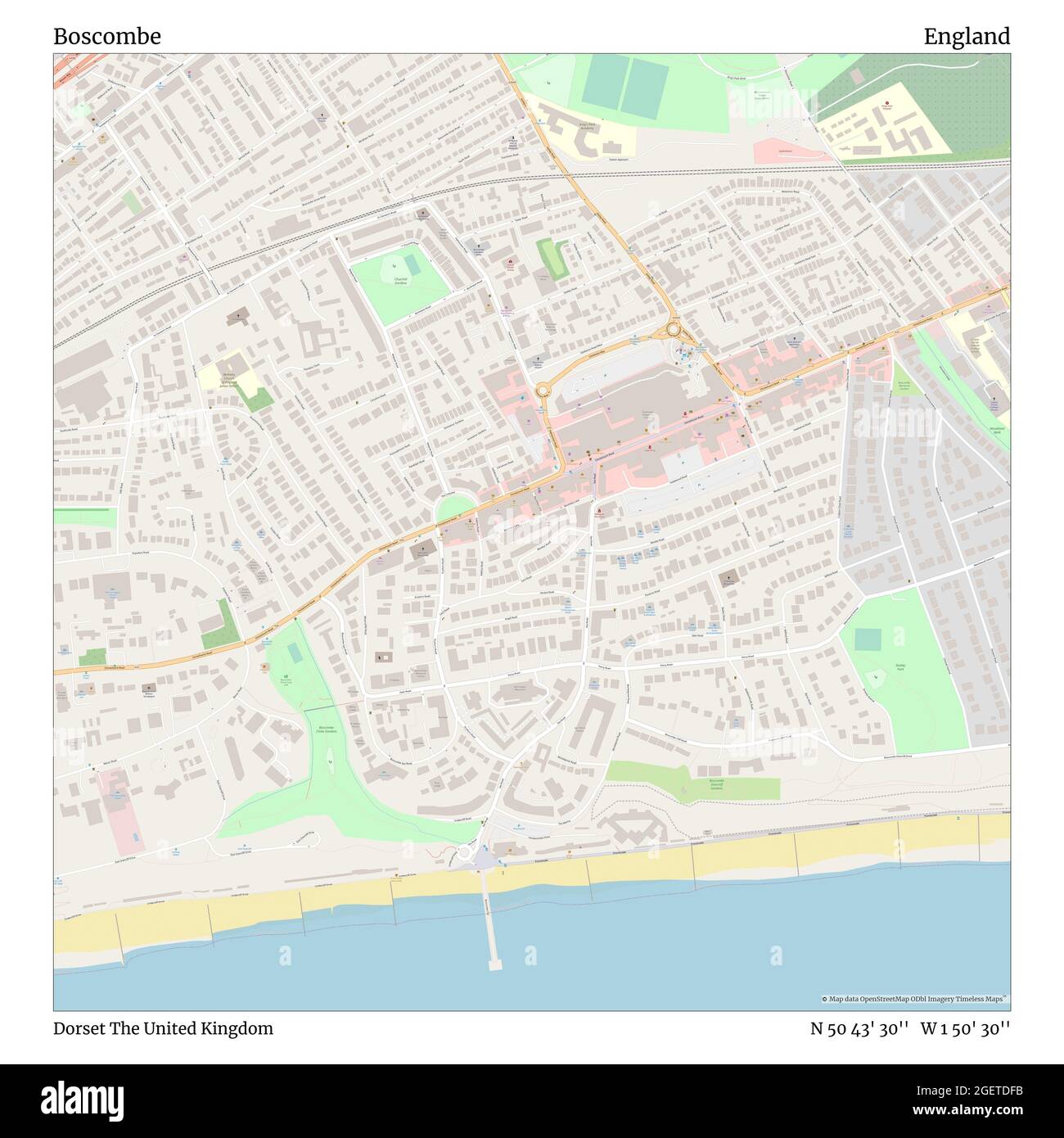 Boscombe, Dorset, Vereinigtes Königreich, England, N 50 43' 30'', W 1 ...