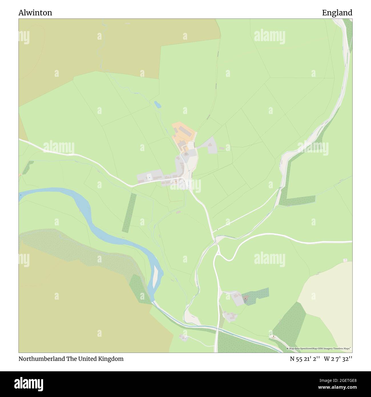 Alwinton, Northumberland, Vereinigtes Königreich, England, N 55 21' 2 ...