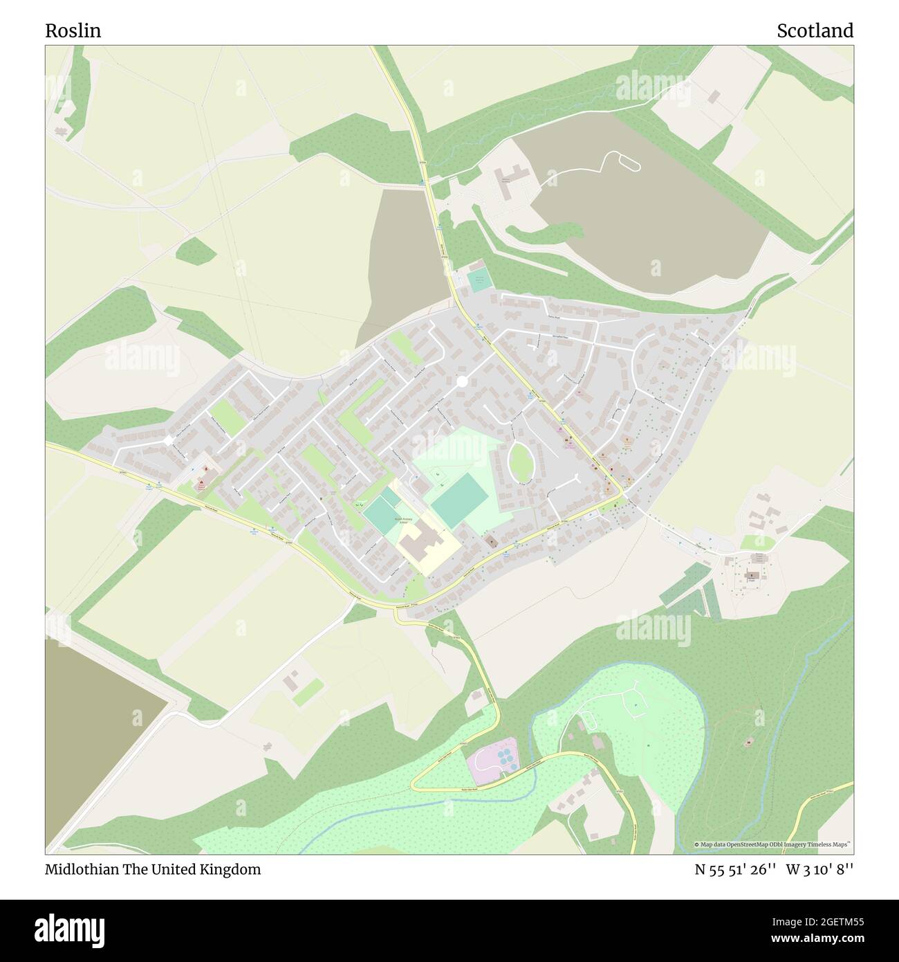 Roslin, Midlothian, Vereinigtes Königreich, Schottland, N 55 51' 26 ...