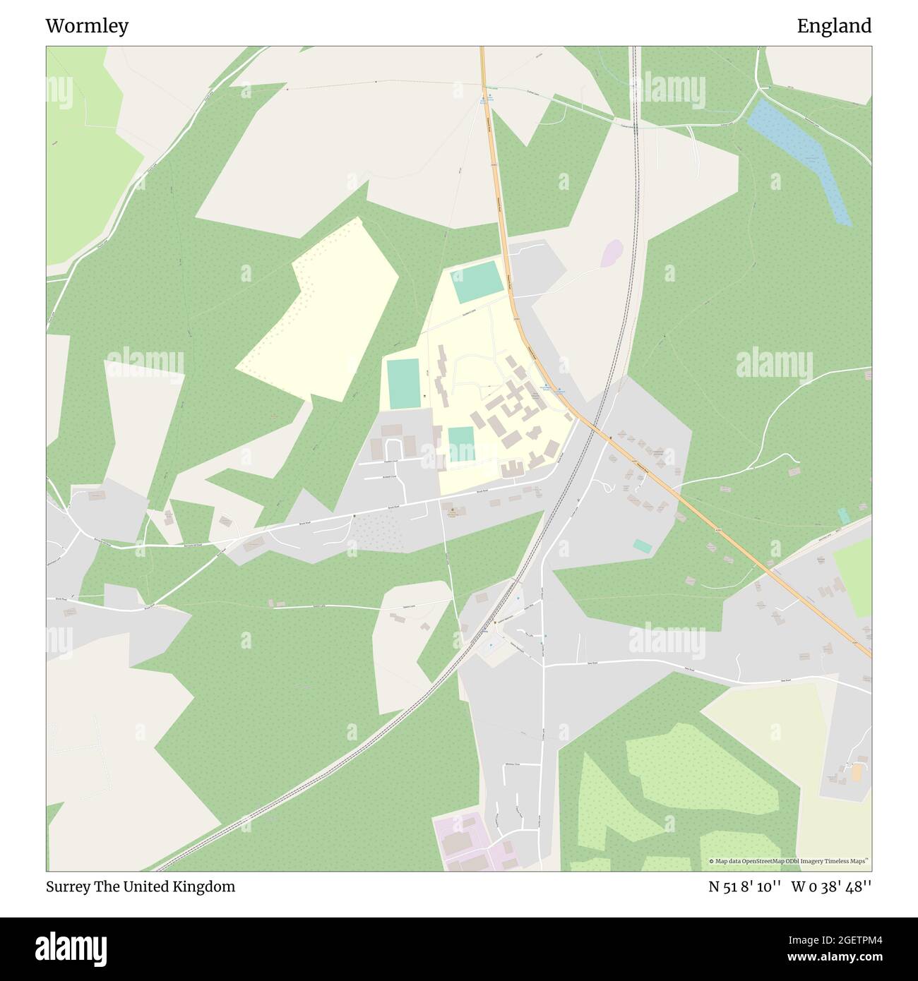 Wormley, Surrey, Großbritannien, England, N 51 8' 10'', W 0 38' 48 ...