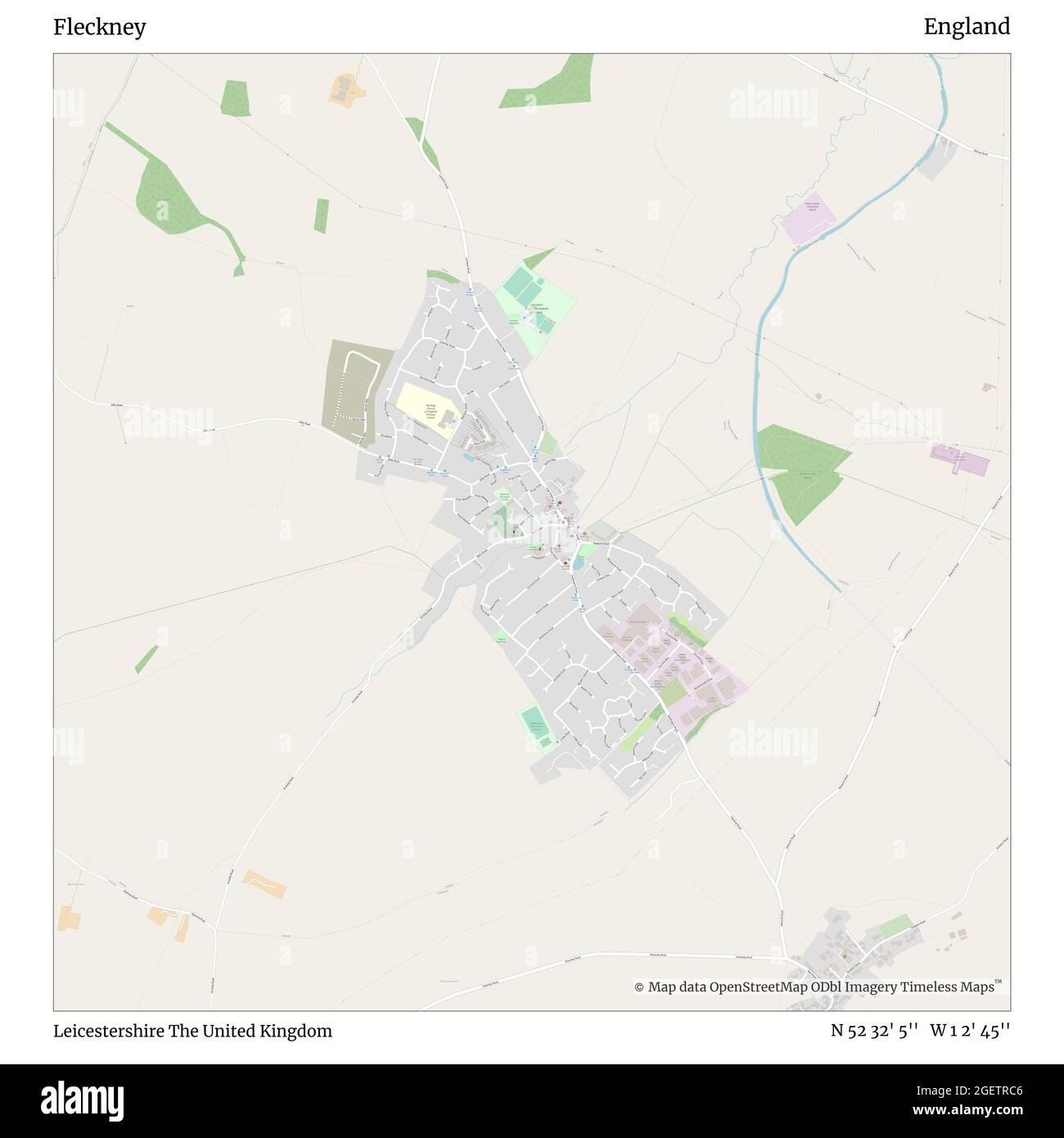 Fleckney, Leicestershire, Großbritannien, England, N 52 32' 5'', W 1 2 ...