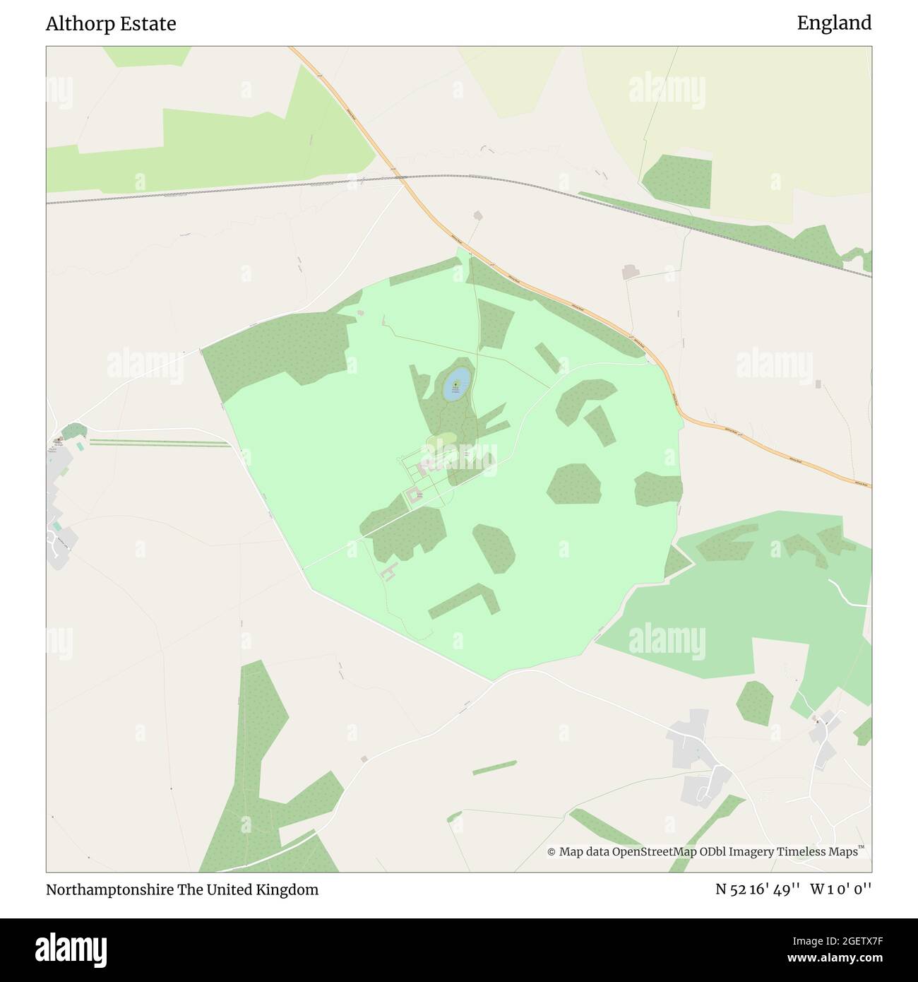 Althorp Estate, Northamptonshire, Großbritannien, England, N 52 16' 49 ...
