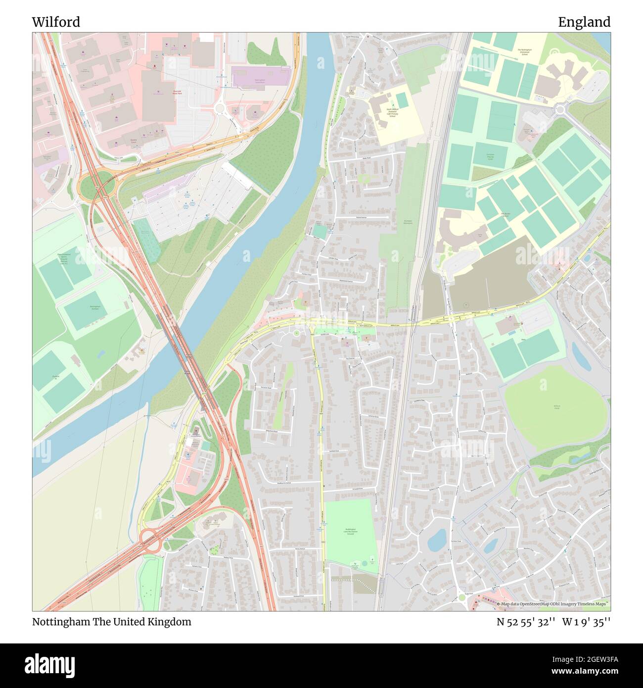 Mapa de la ciudad de nottingham -Fotos und -Bildmaterial in hoher ...