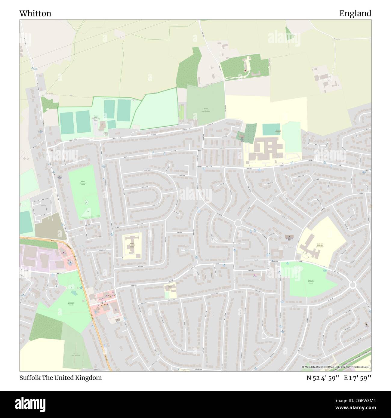 Whitton, Suffolk, Großbritannien, England, N 52 4' 59'', E 1 7' 59 ...