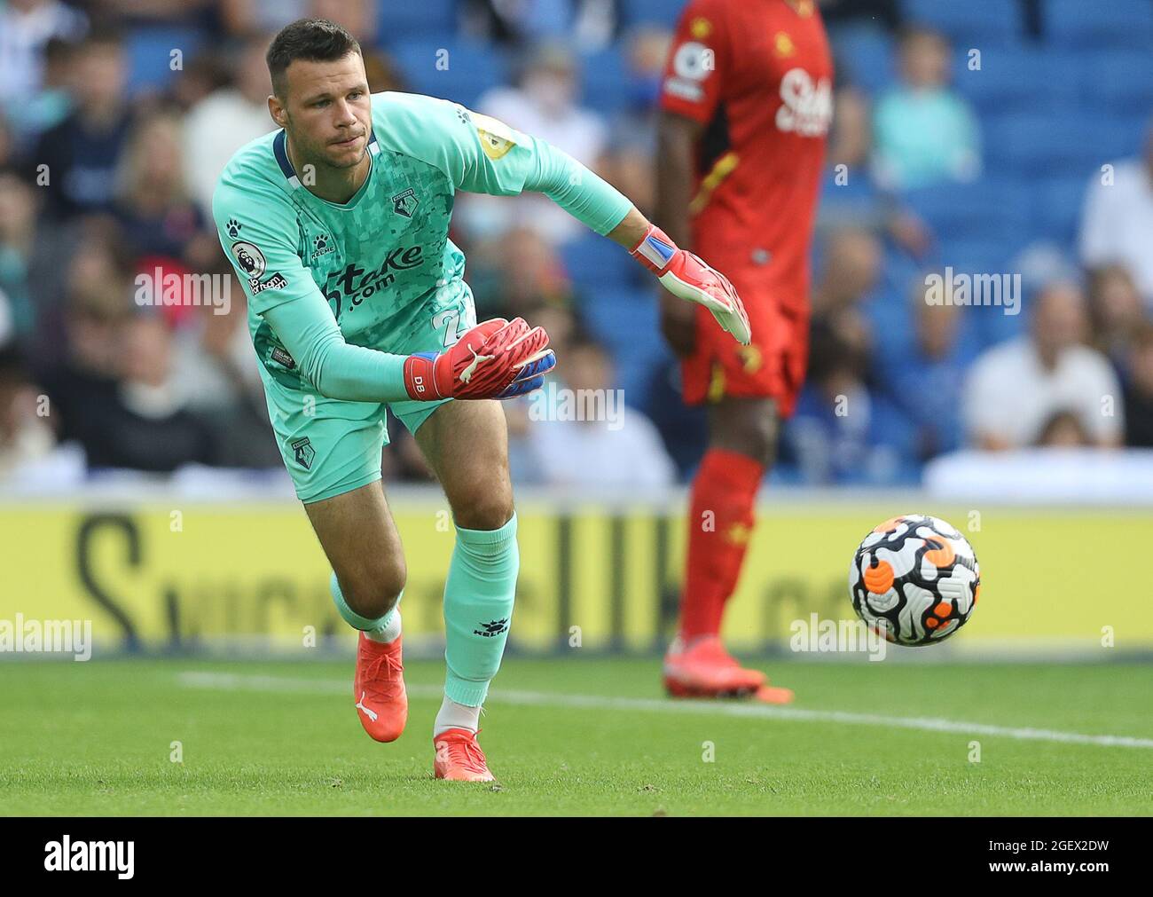 Brighton und Hove, England, 21. August 2021. Daniel Bachmann aus ...