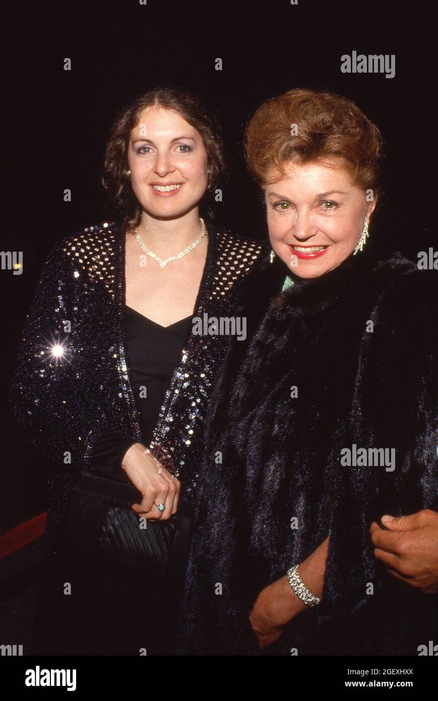 Esther Williams und Tochter Susan Gage um die 1980er Jahre Credit ...