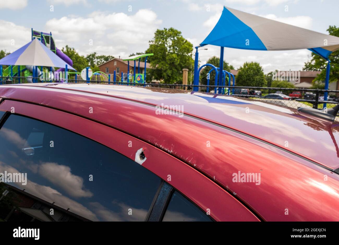BLOOMINGTON, INDIANA - 09. JULI: In Crestmont Park wurden in der ...