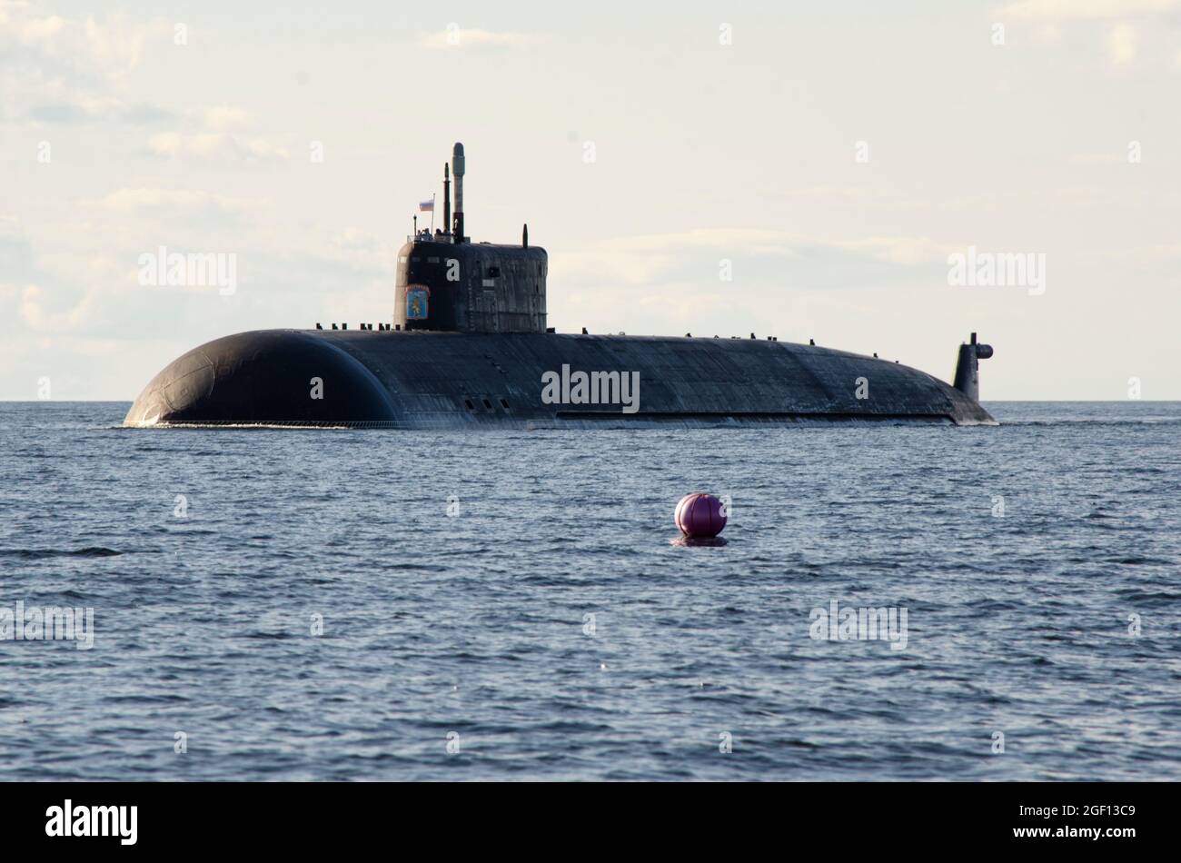 August 2021 - Weißes Meer. Das Atom-U-Boot „Belgorod“. Das längste U ...