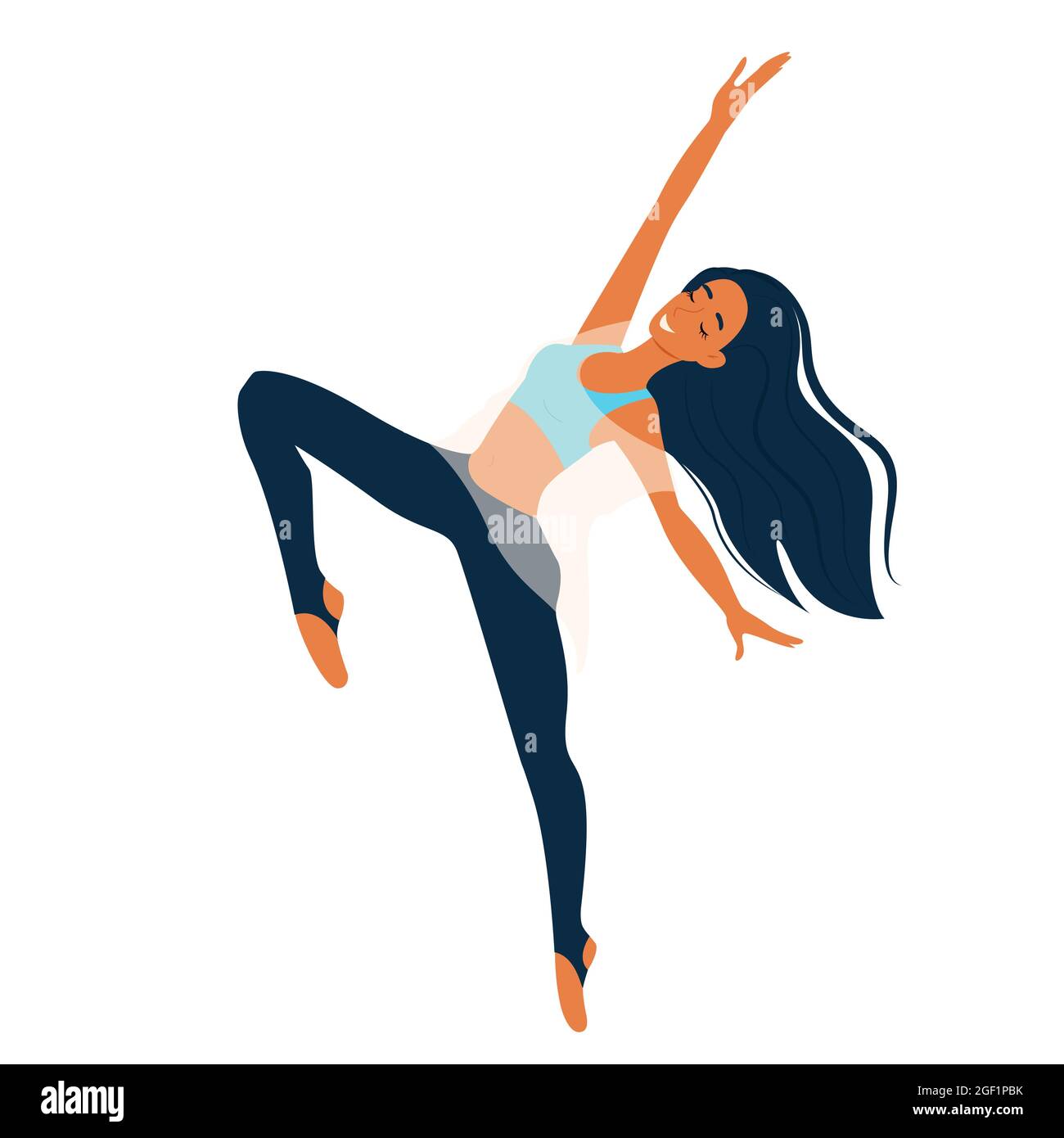 Ballet dance pose illustration Stock-Vektorgrafiken kaufen - Alamy