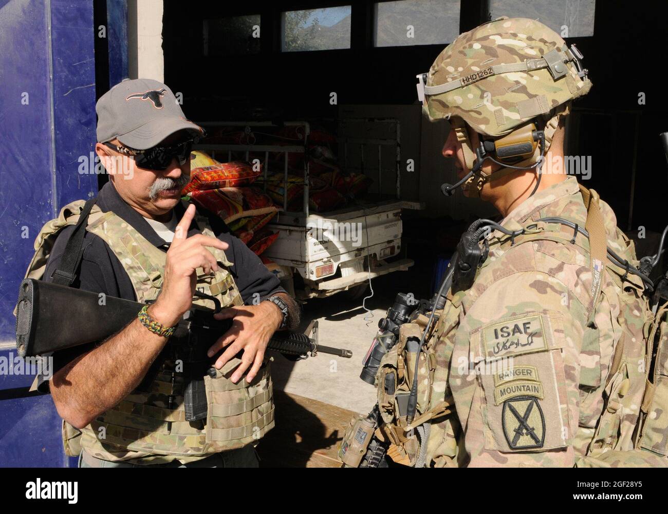 Der Oberst der US-Armee, Mario Diaz, Kommandant des Kampfteams der 4 ...