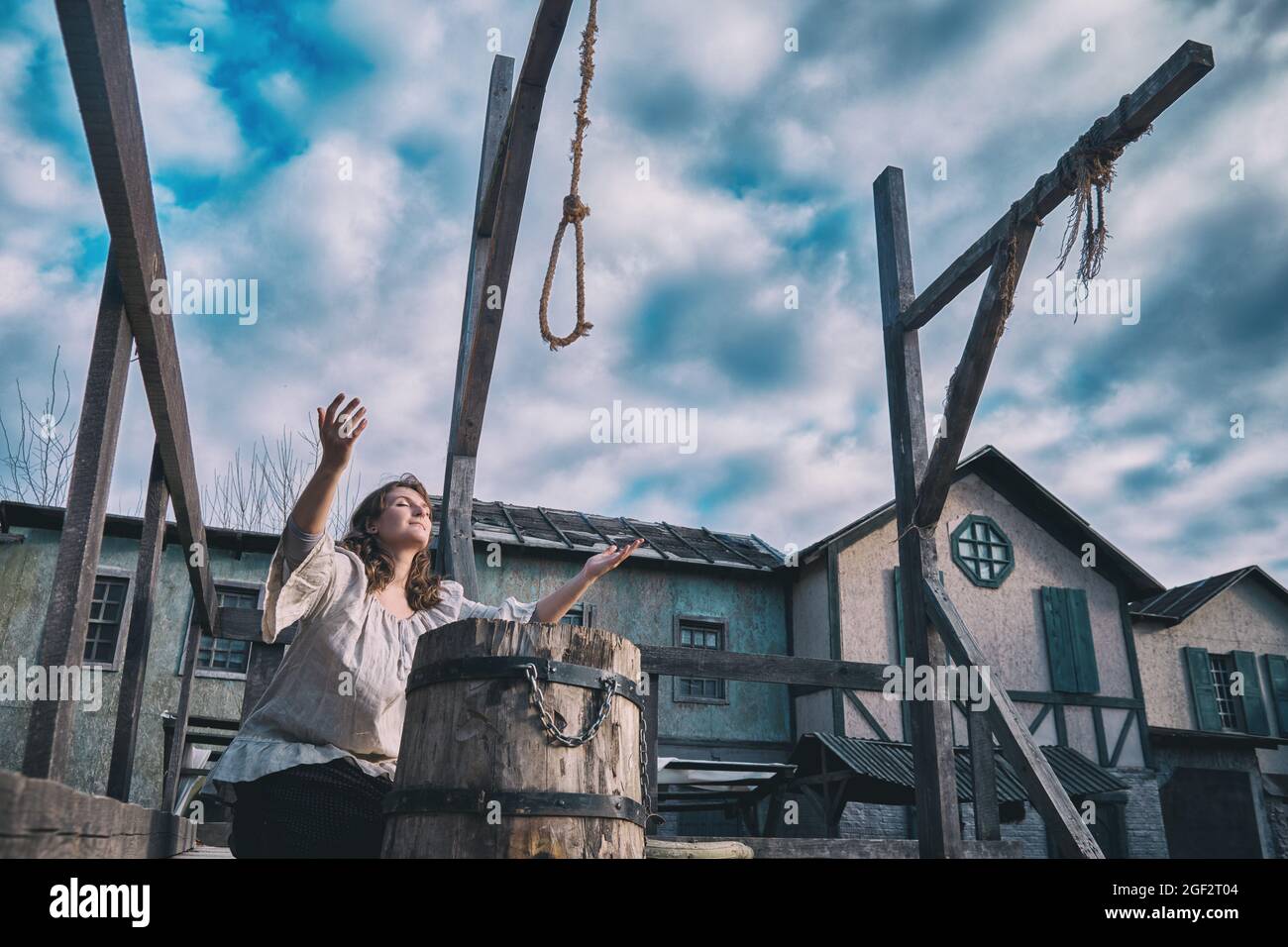 Wild west gallows -Fotos und -Bildmaterial in hoher Auflösung – Alamy
