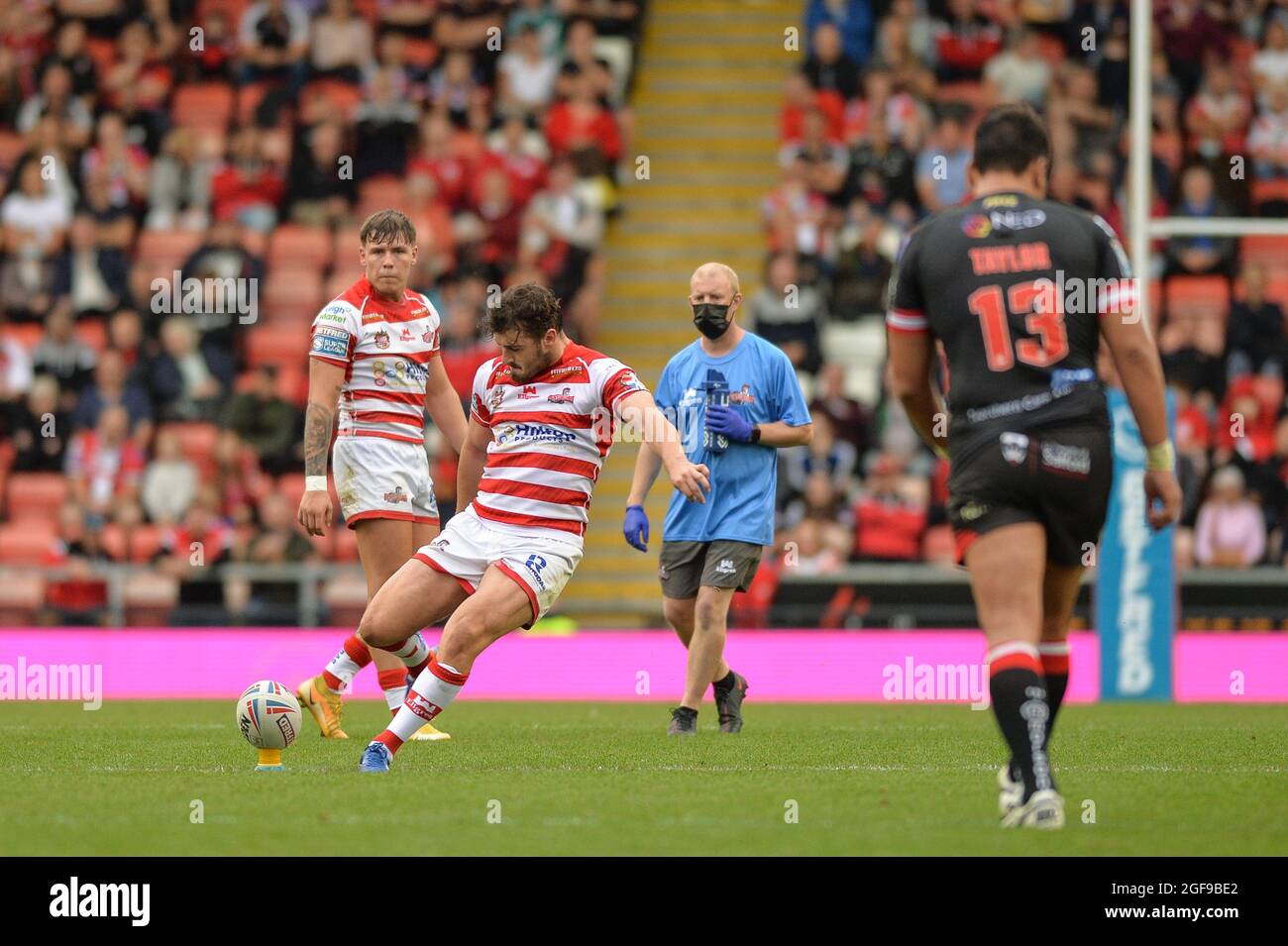 Leigh, England - 22. August 2021 - Craig Mullen von Leigh Centurions ...