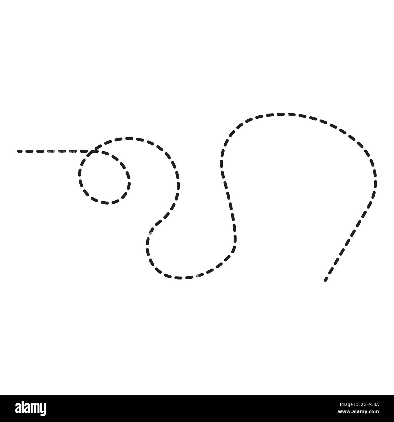 Vektor Route Weg Reise Illustration Richtung Linie Straße. Wegplan ...