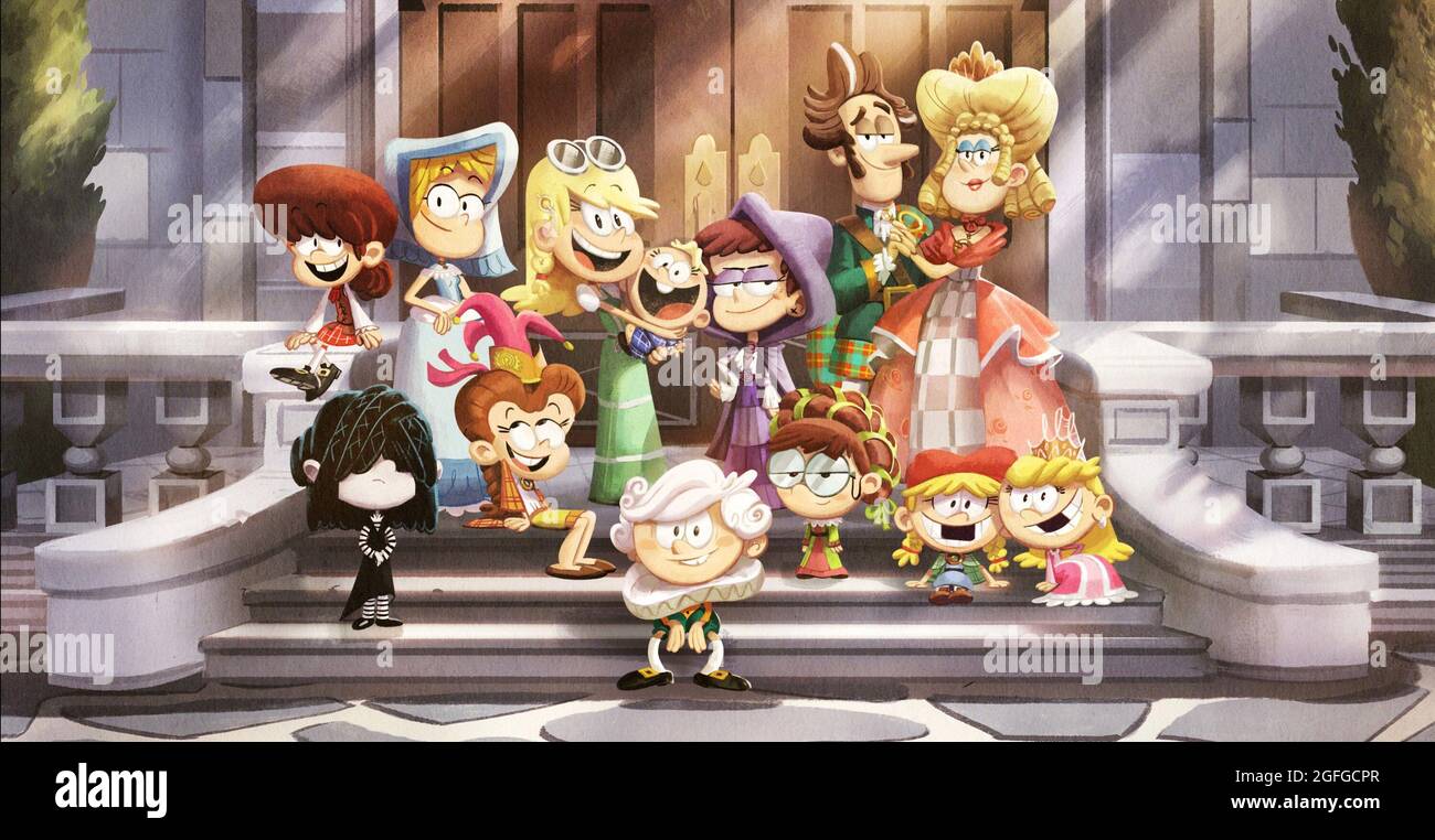 DER LAUTE HAUSFILM, oben von links: Lynn Loud Jr., Lori Loud, Leni Loud, Lily Loud, Luna Loud ...