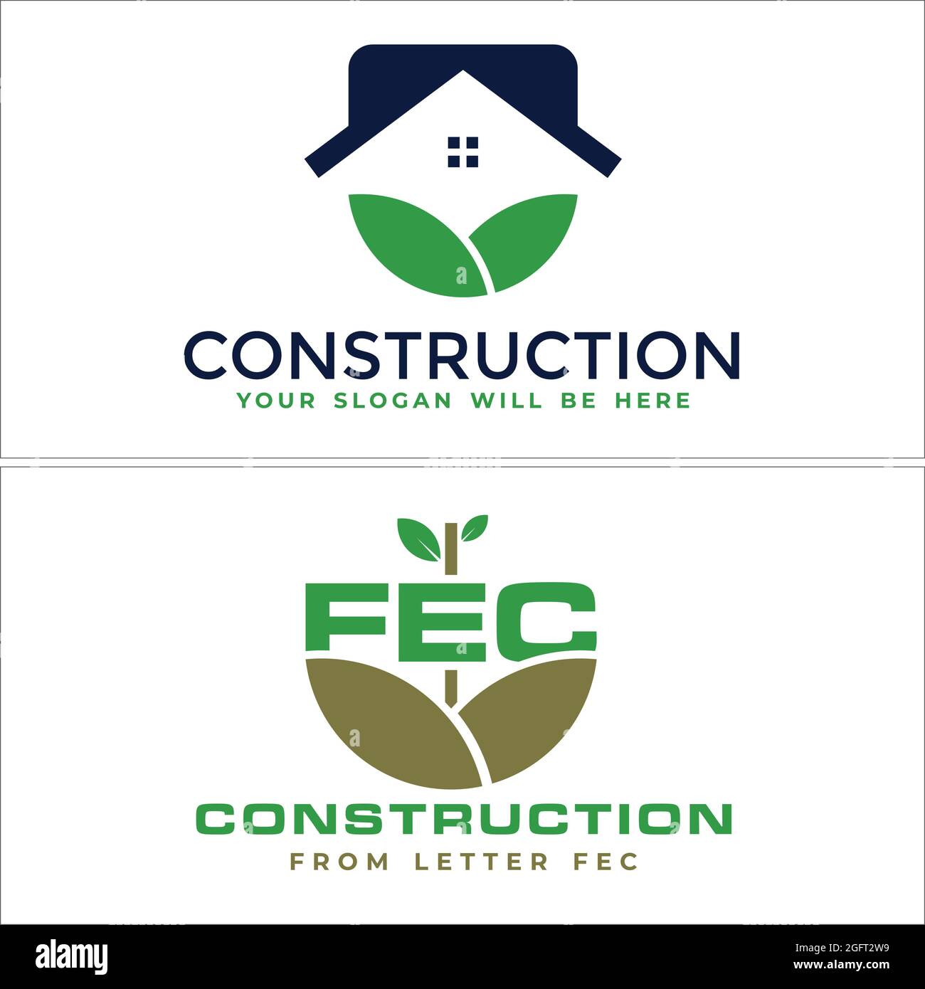 Bau logos Stock-Vektorgrafiken kaufen - Alamy