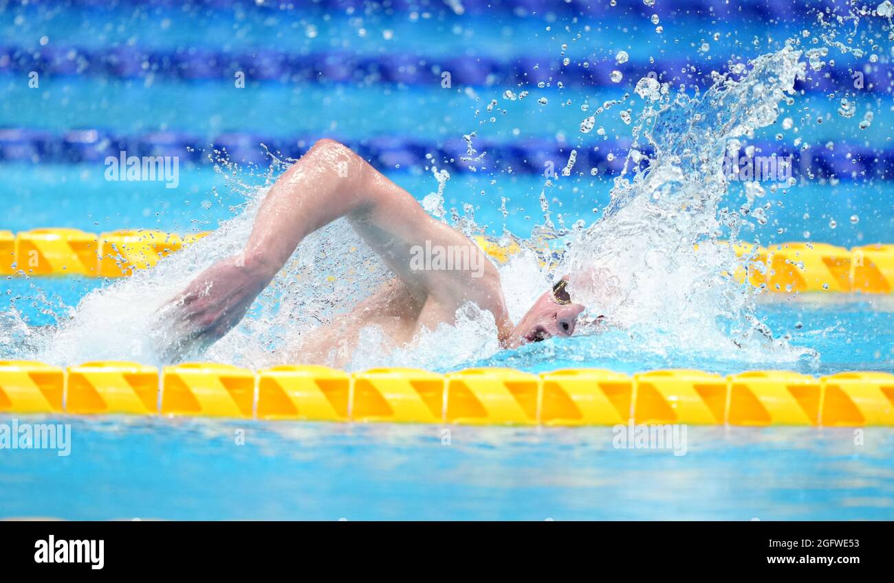Der israelische Mark Malyar tritt am dritten Tag der Paralympischen ...