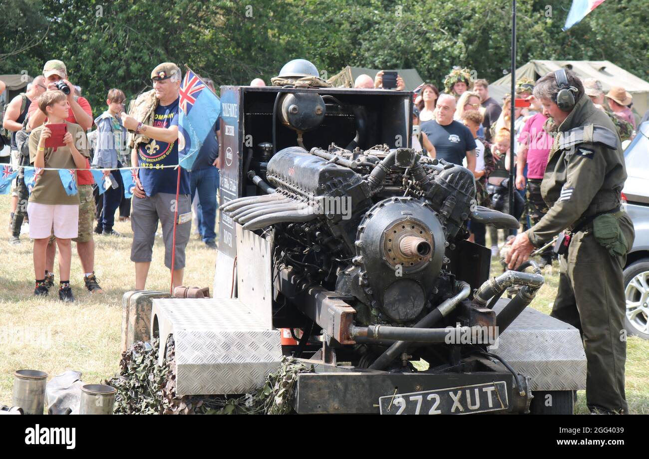Merlin spitfire rolls royce v12 static engine -Fotos und -Bildmaterial ...