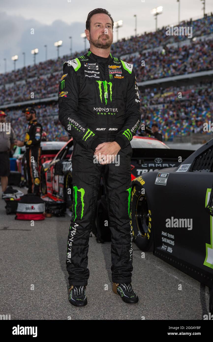 28. August 2021: Der Fahrer der NASCar Cup Series, Kurt Busch (1 ...