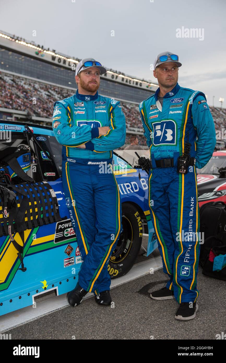 28. August 2021: Der Fahrer der NASCar Cup Series, Chris Buescher (17 ...