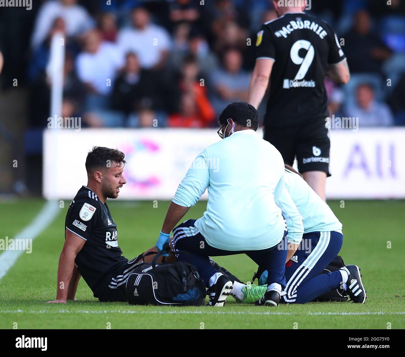 Luton, England, 28. August 2021. George Baldock von Sheffield Utd ...