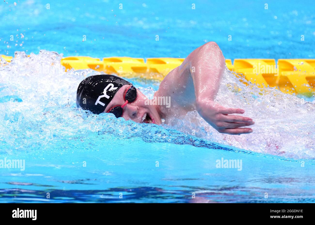 Die US-Amerikanerin Morgan Stickney auf dem Weg zur Goldmedaille beim ...