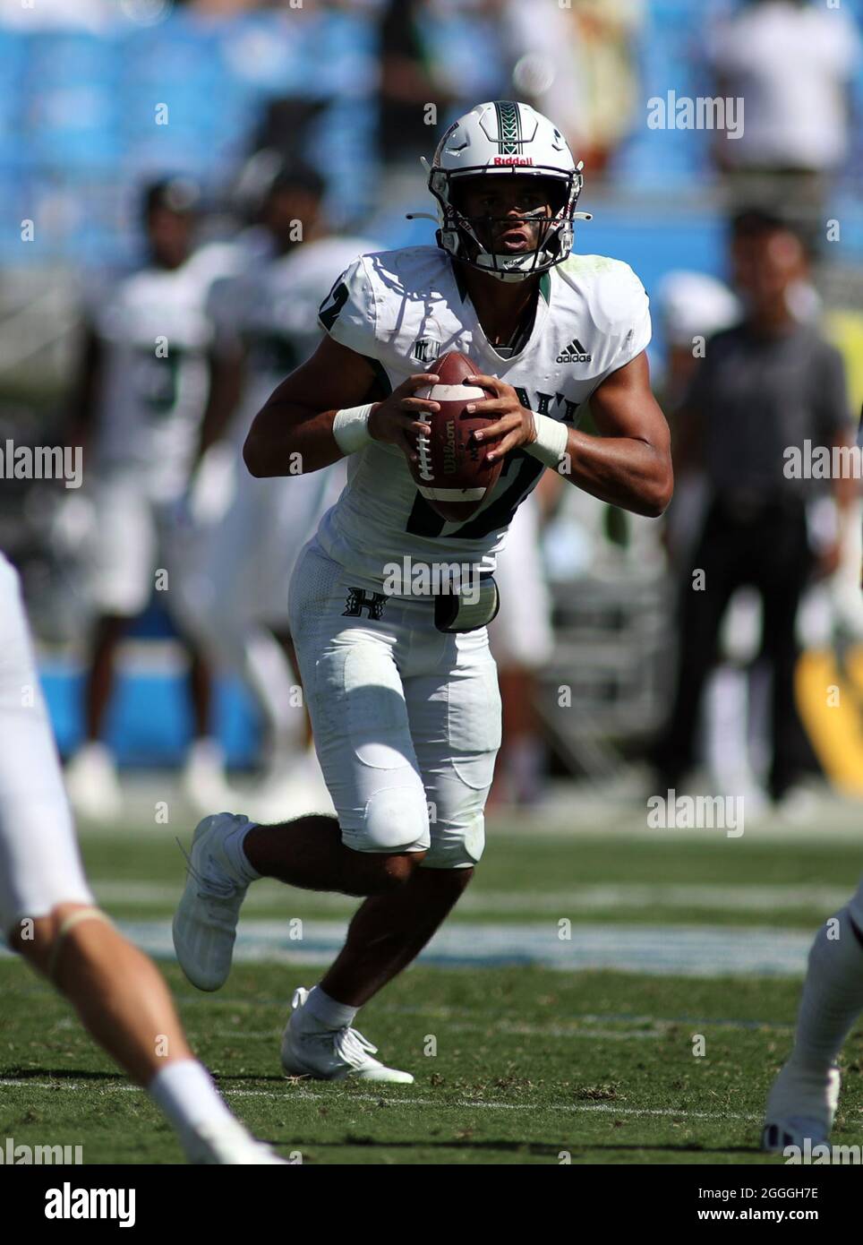 28. August 2021 - Hawaii Rainbow Warriors Quarterback Chevan Cordeiro ...