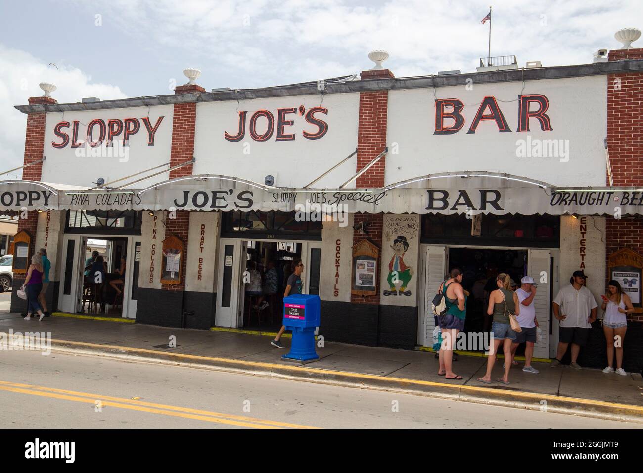 Schlampige Joe's Bar in Key West Florida. Ernest Hemingway, der 1954 ...