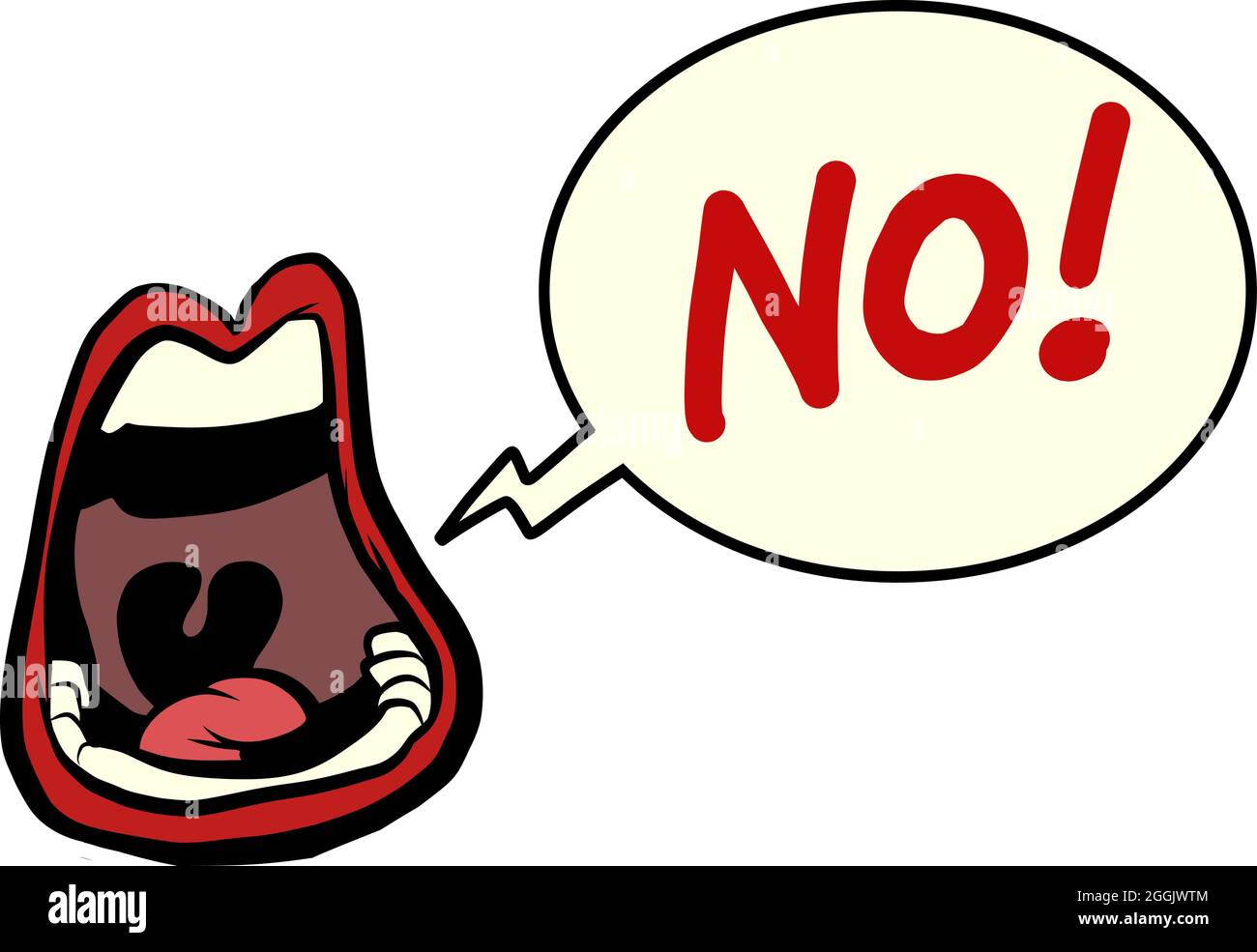 Keine zunge -Fotos und -Bildmaterial in hoher Auflösung – Alamy