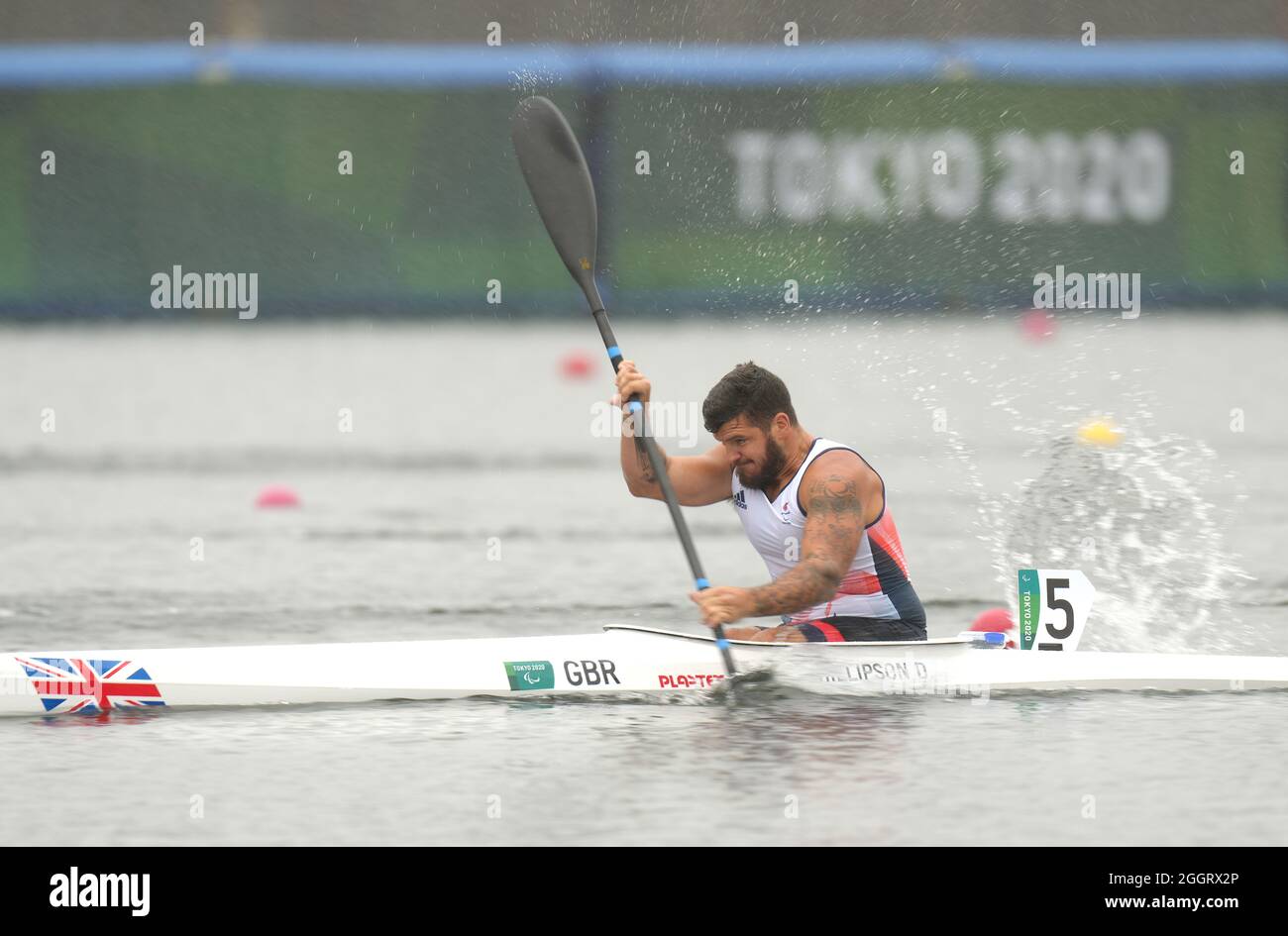 Der britische David Phillipson tritt am zehnten Tag der Paralympischen ...