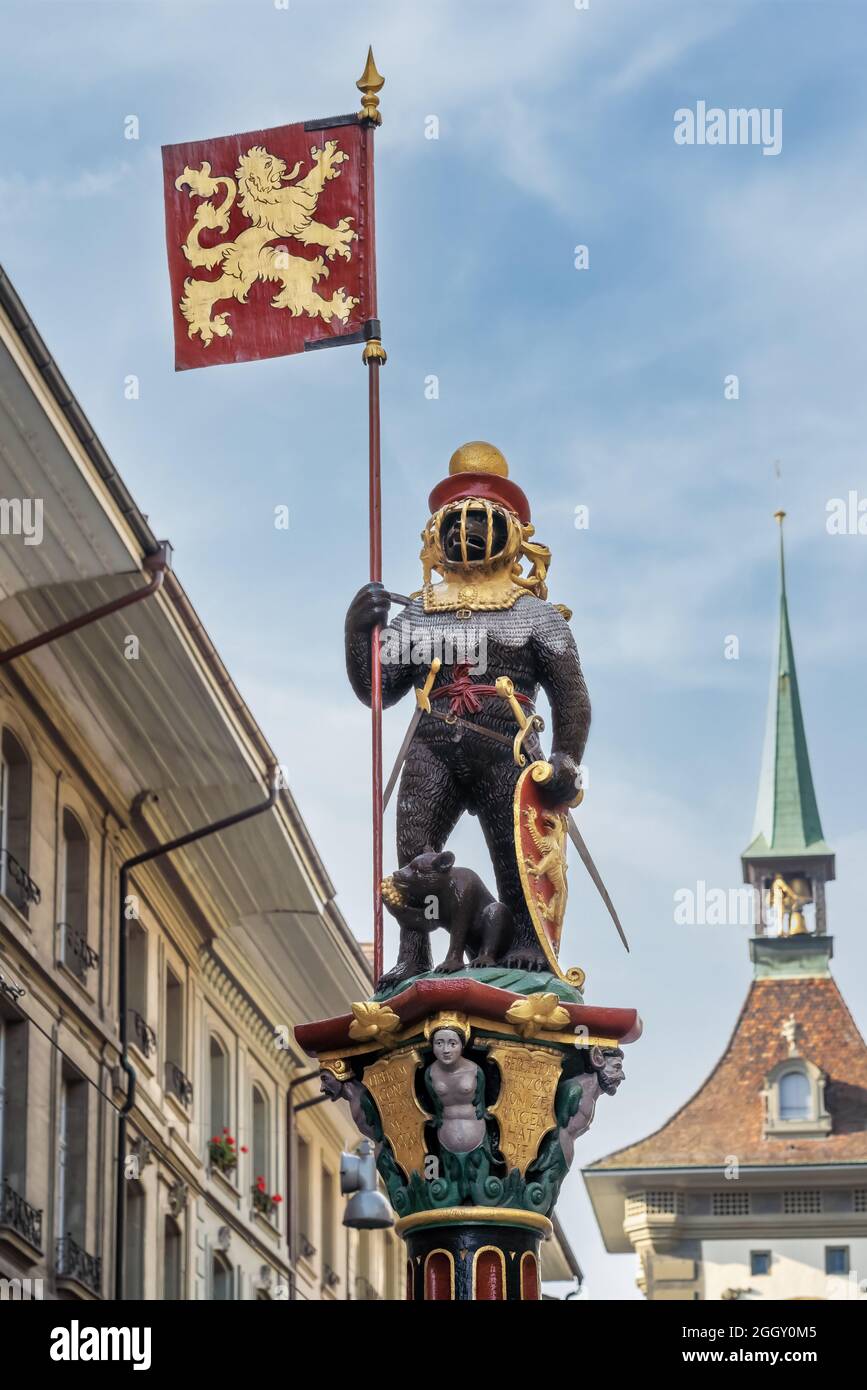 Zähringerbrunnen - einer der mittelalterlichen Brunnen der Berner ...