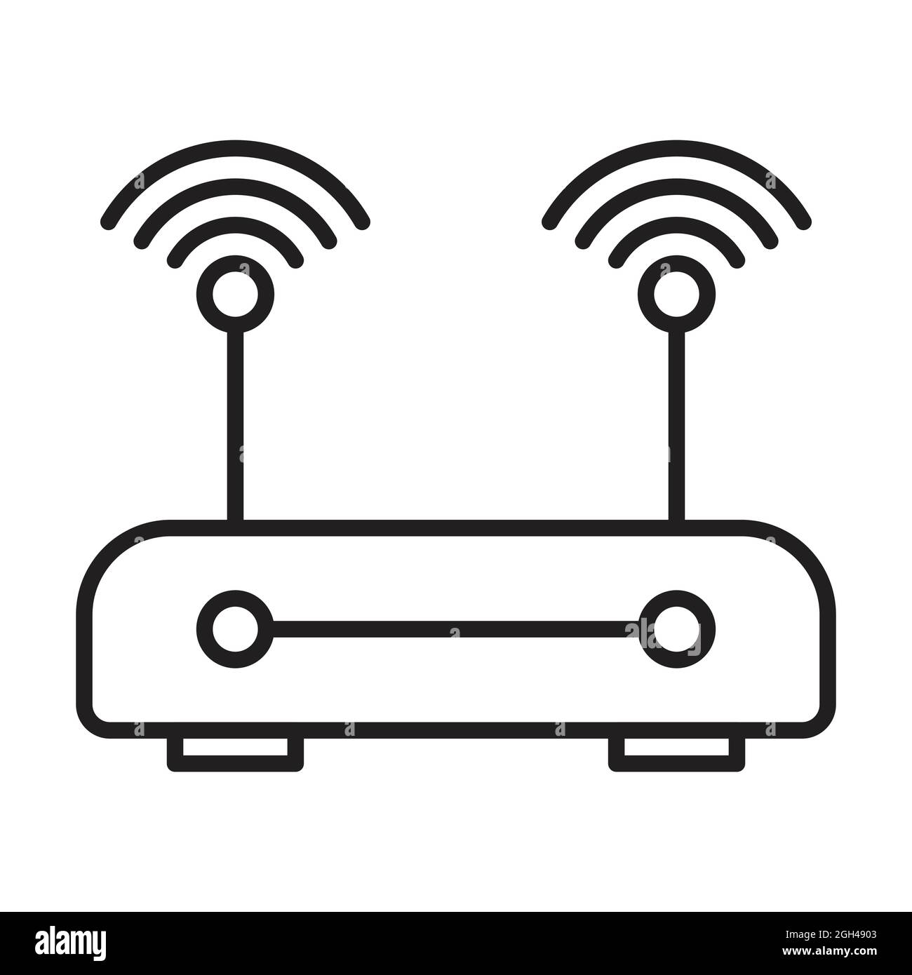 Wireless Router Repeater Symbolvektor für Grafikdesign, Logo, Website ...