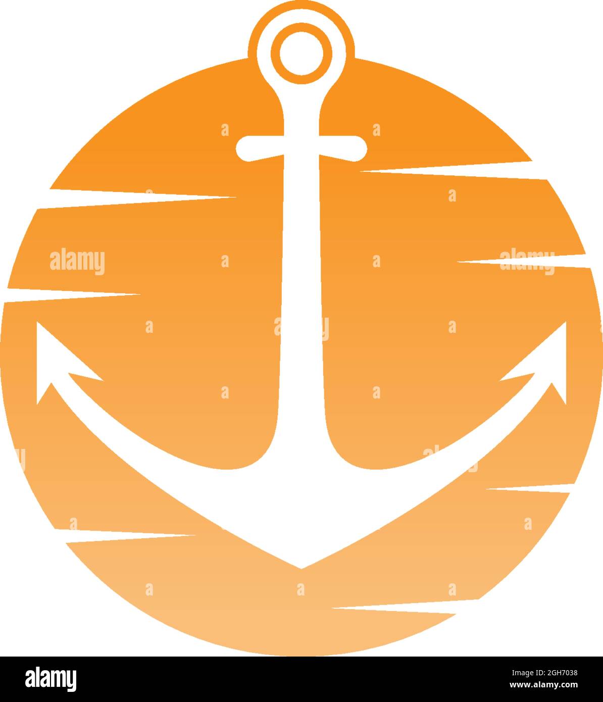 Anker Symbol Logo Design Vorlage Vektor Illustration Stock-Vektorgrafik ...