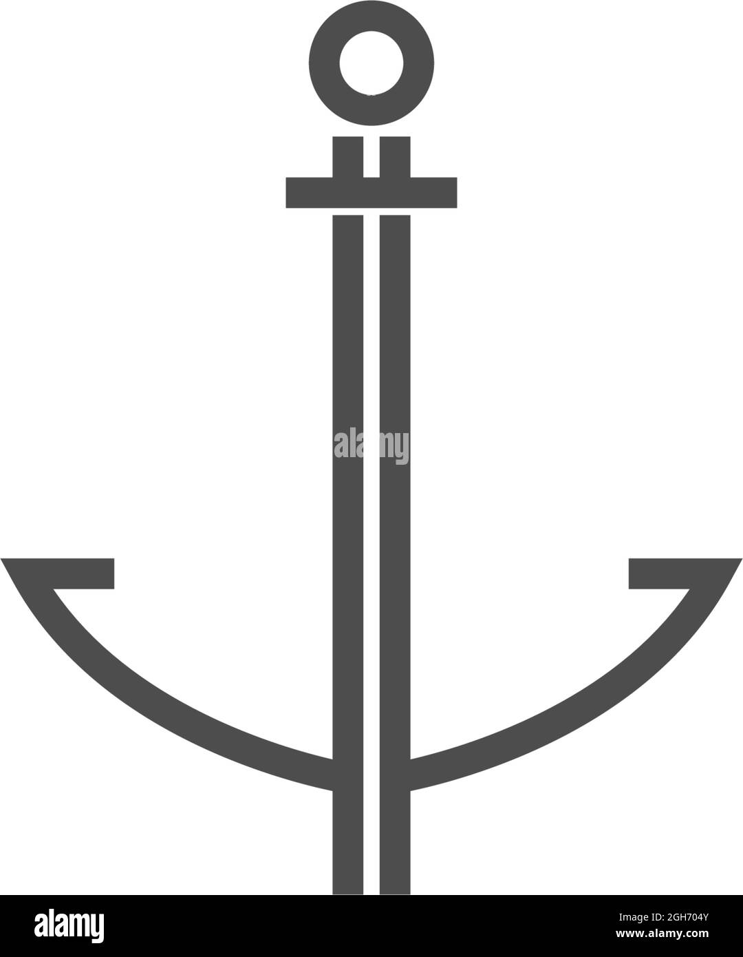 Anker Symbol Logo Design Vorlage Vektor Illustration Stock-Vektorgrafik ...